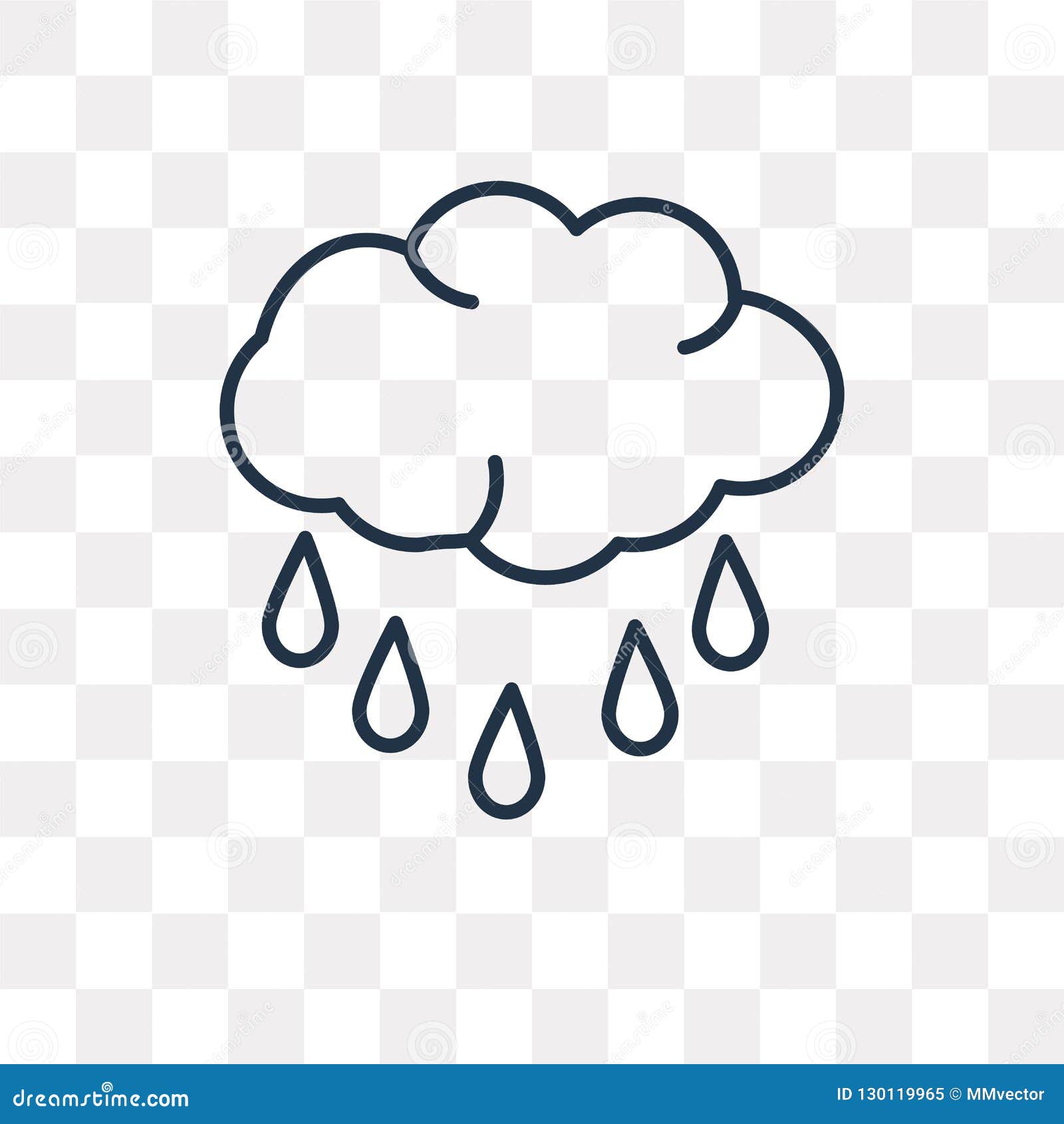 Drizzle Vector Icon On White Background. Flat Vector Drizzle Icon ...