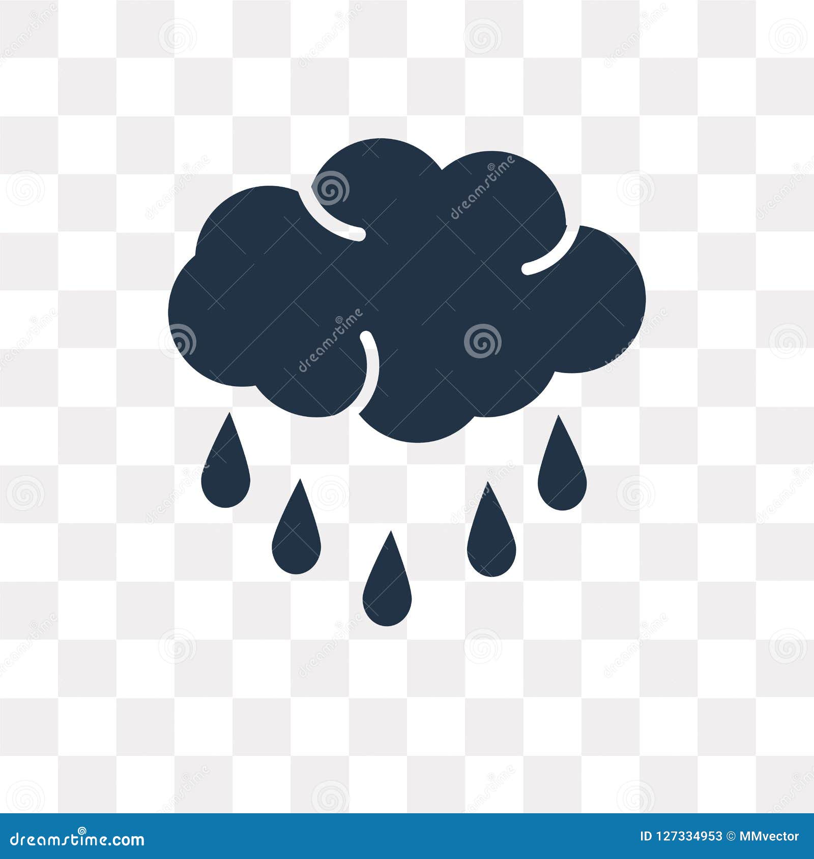Drizzle Vector Icon On White Background. Flat Vector Drizzle Icon ...