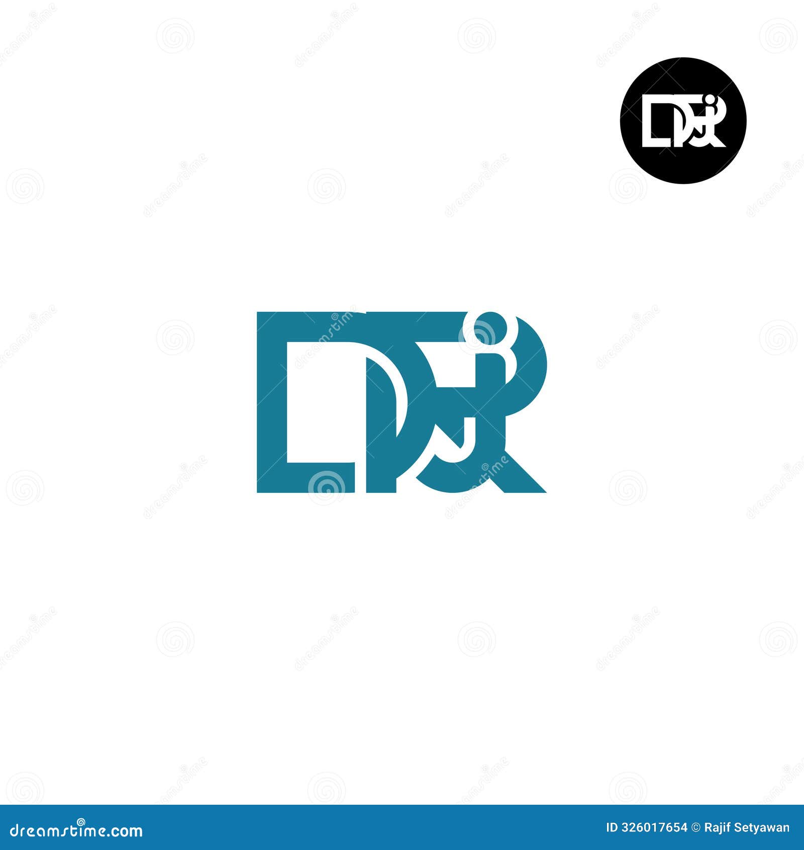 DRJ Logo Letter Monogram Design Stock Vector - Illustration of ...