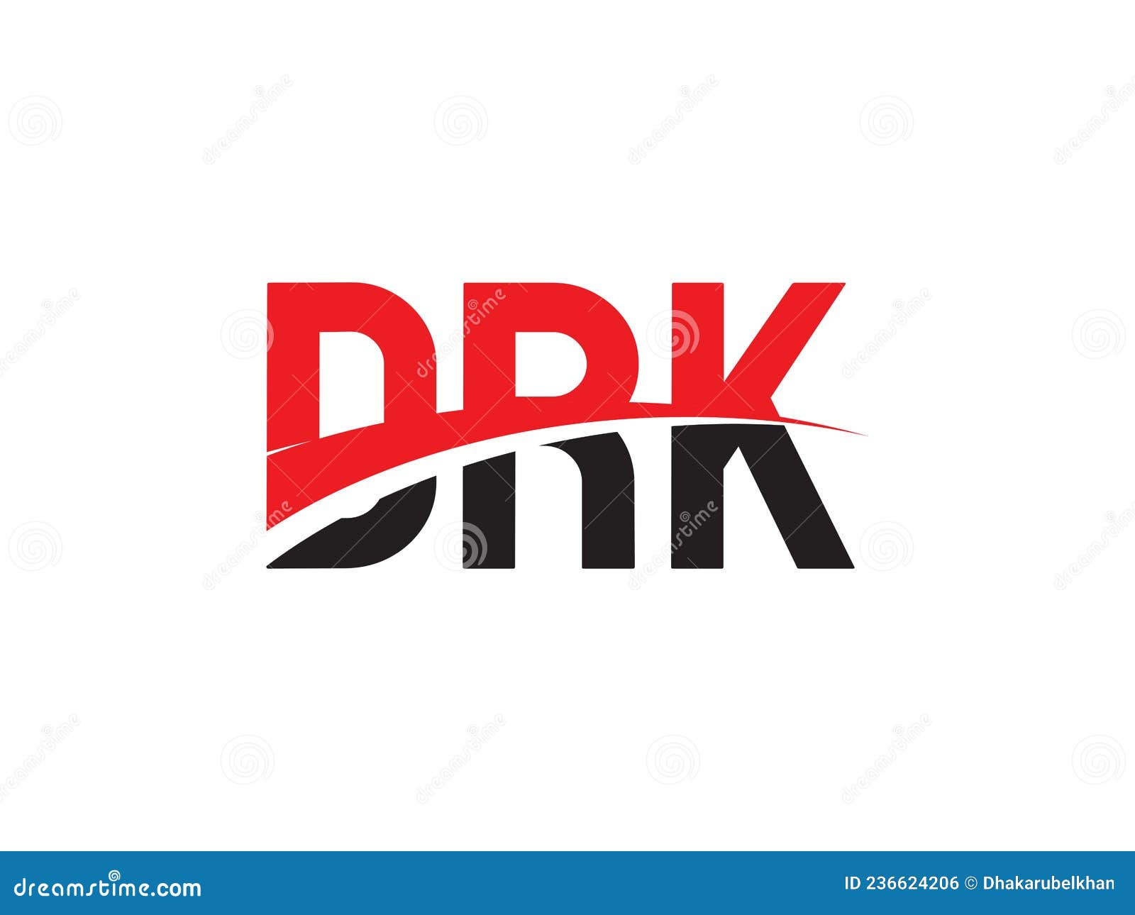 DRK Letter Initial Logo Design Vector Illustration Stock Vector ...