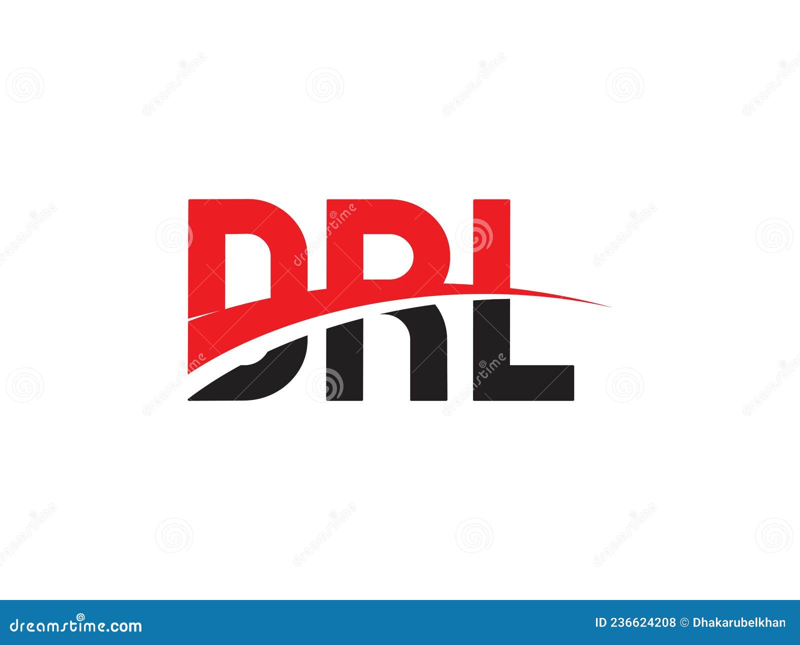 DRL Letter Initial Logo Design Vector Illustration Stock Vector ...