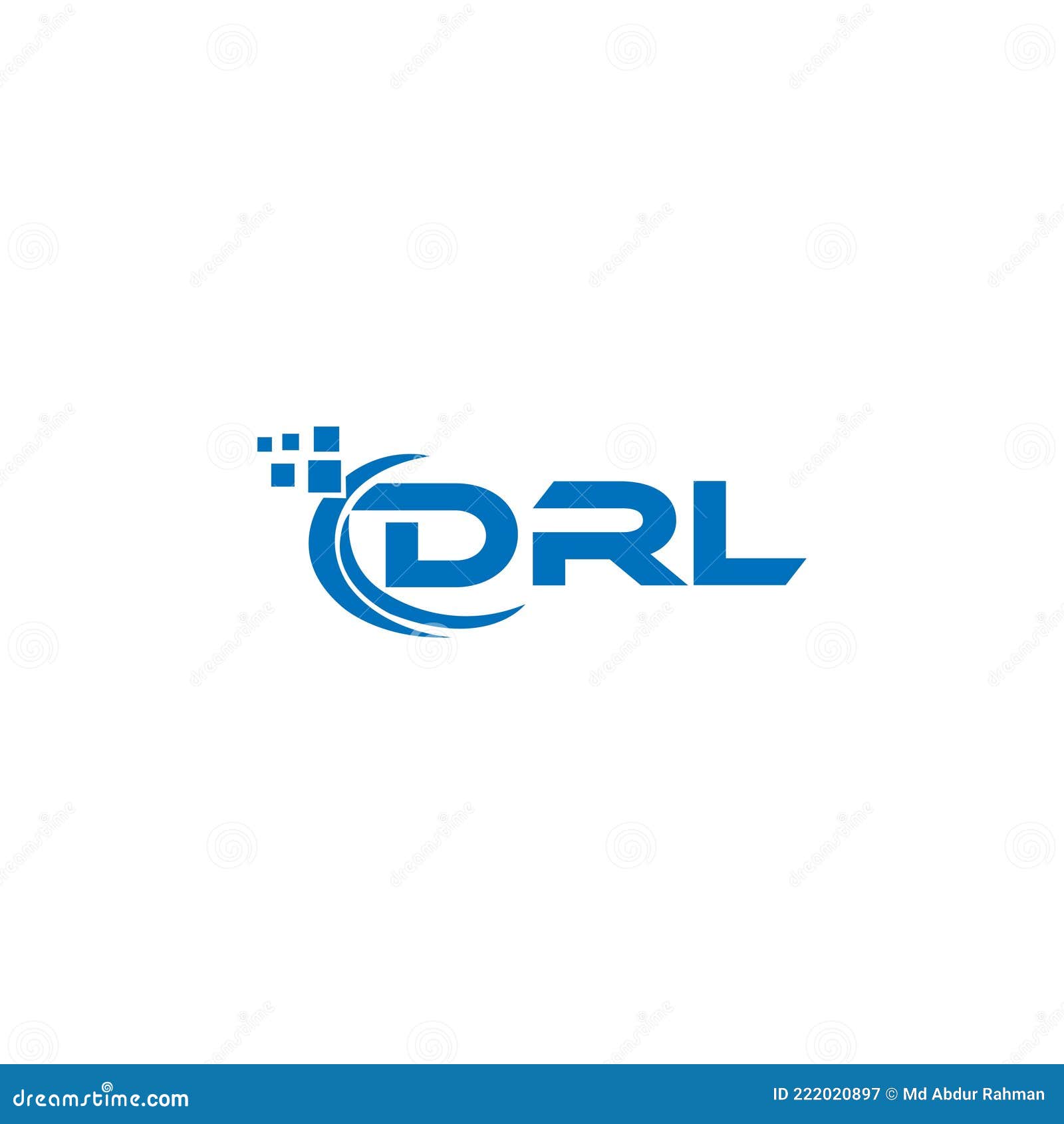 DRL Letter Logo Design on White Background. DRL Creative Initials ...
