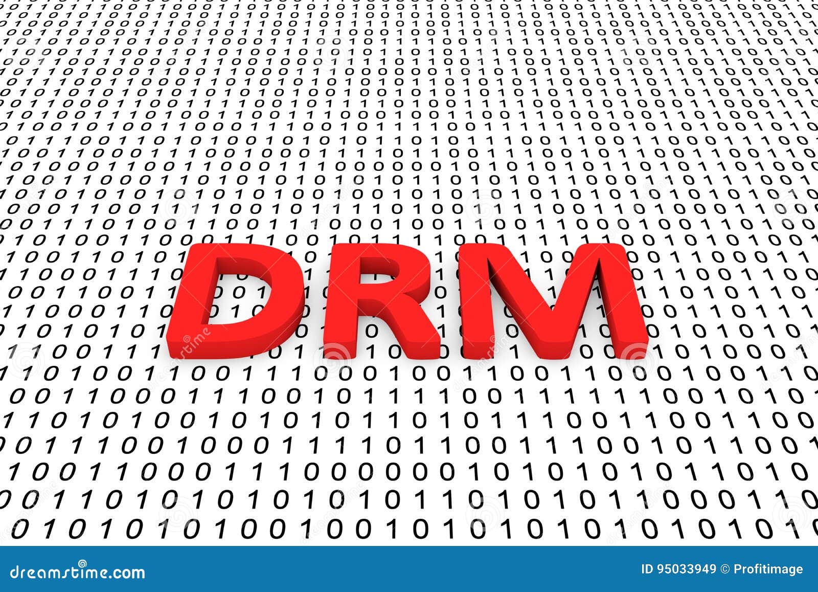 DRM stock illustration. Illustration of binary, copyright - 95033949