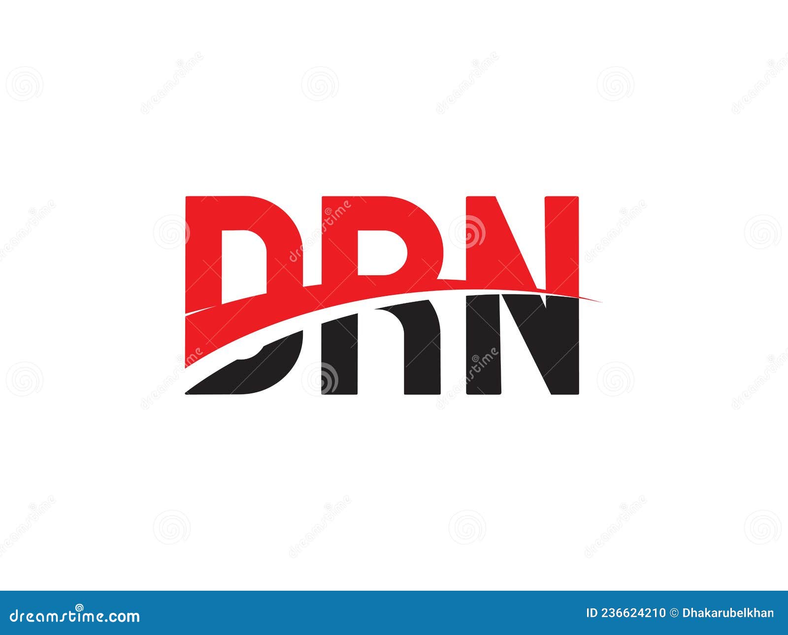 DRN Letter Initial Logo Design Vector Illustration Stock Vector ...