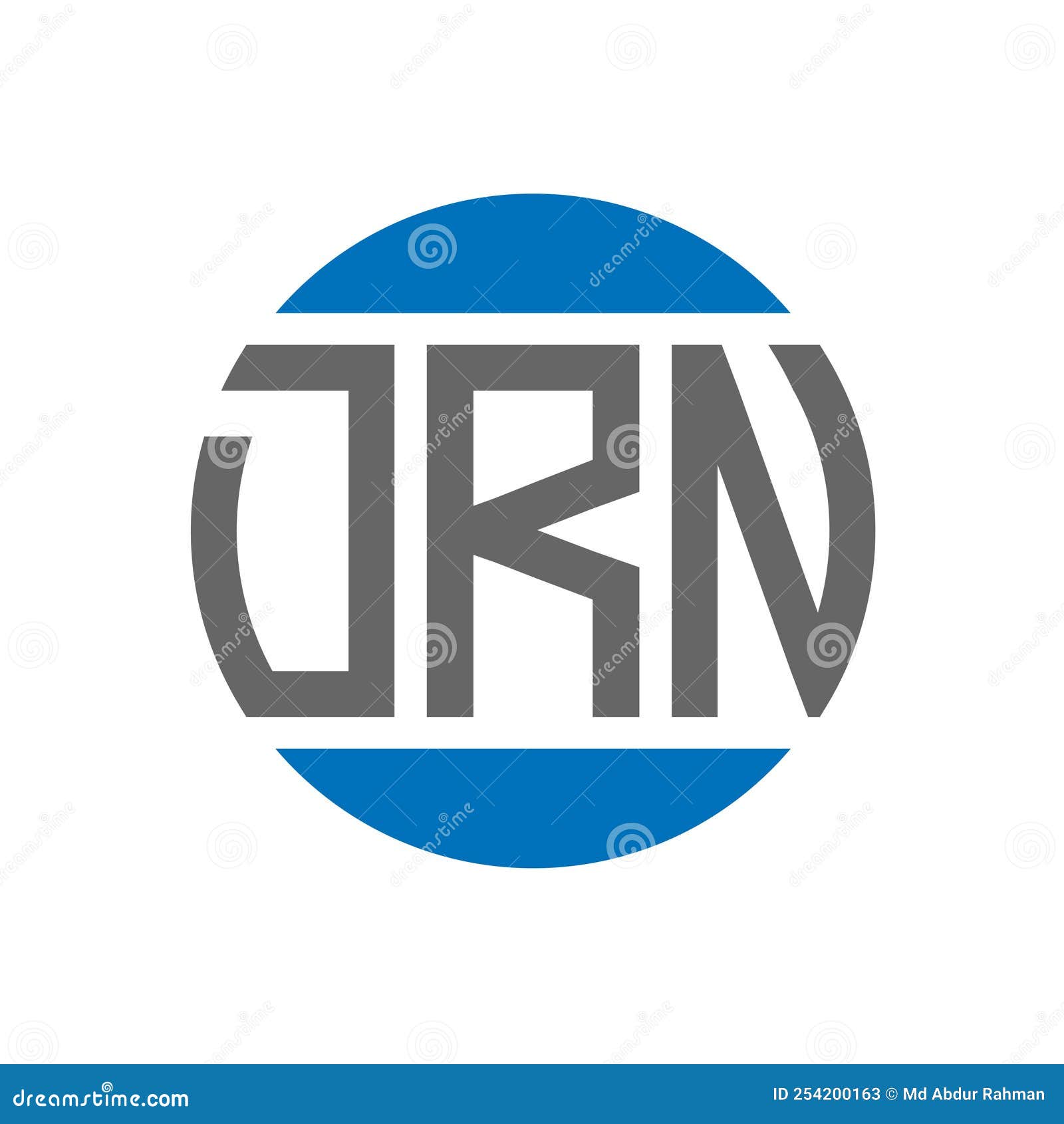 DRN Letter Logo Design on White Background. DRN Creative Initials ...