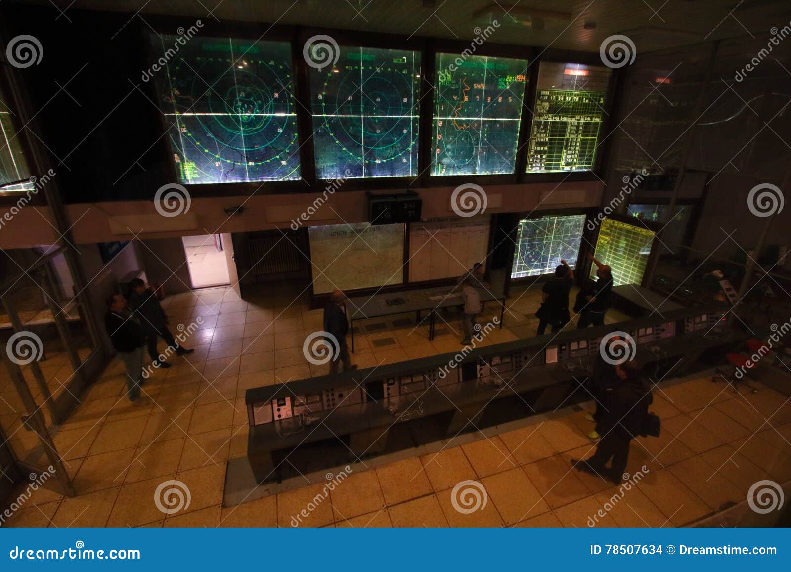 Drnov Bunker stock photo. Image of center, command, screen - 78507634