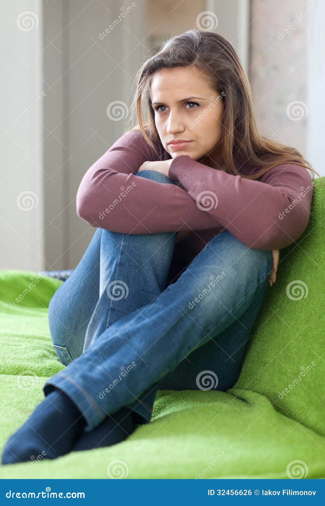 Droevig Meisje Die Teleurstelling Hebben Stock Foto - Image of wanhoop ...