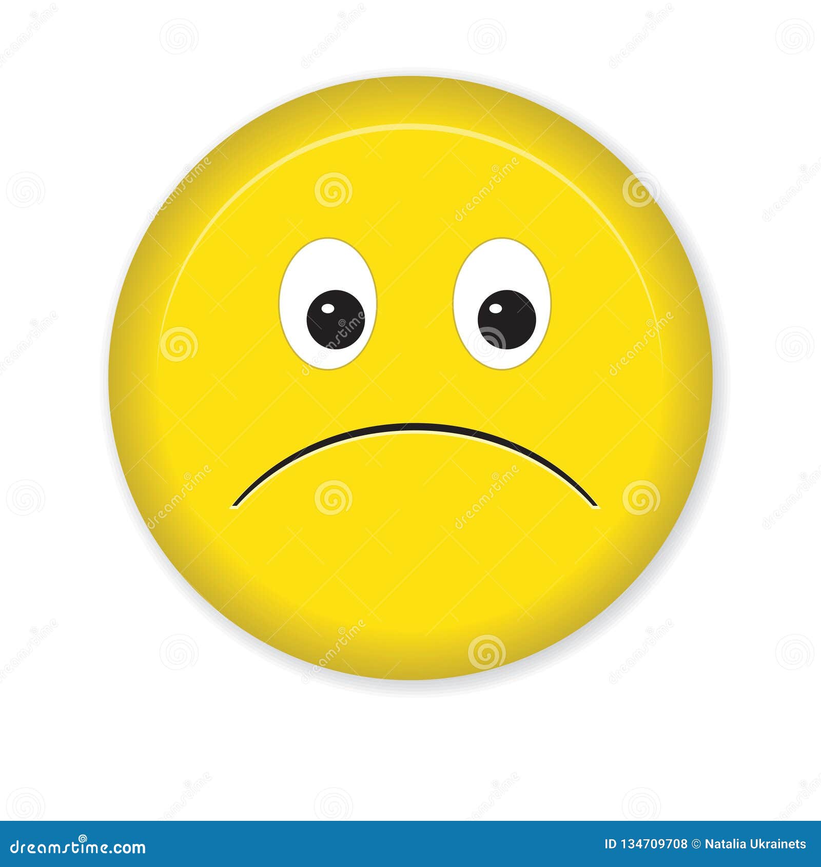 Droevig Pictogram Smiley vector illustratie. Illustration of droevig ...