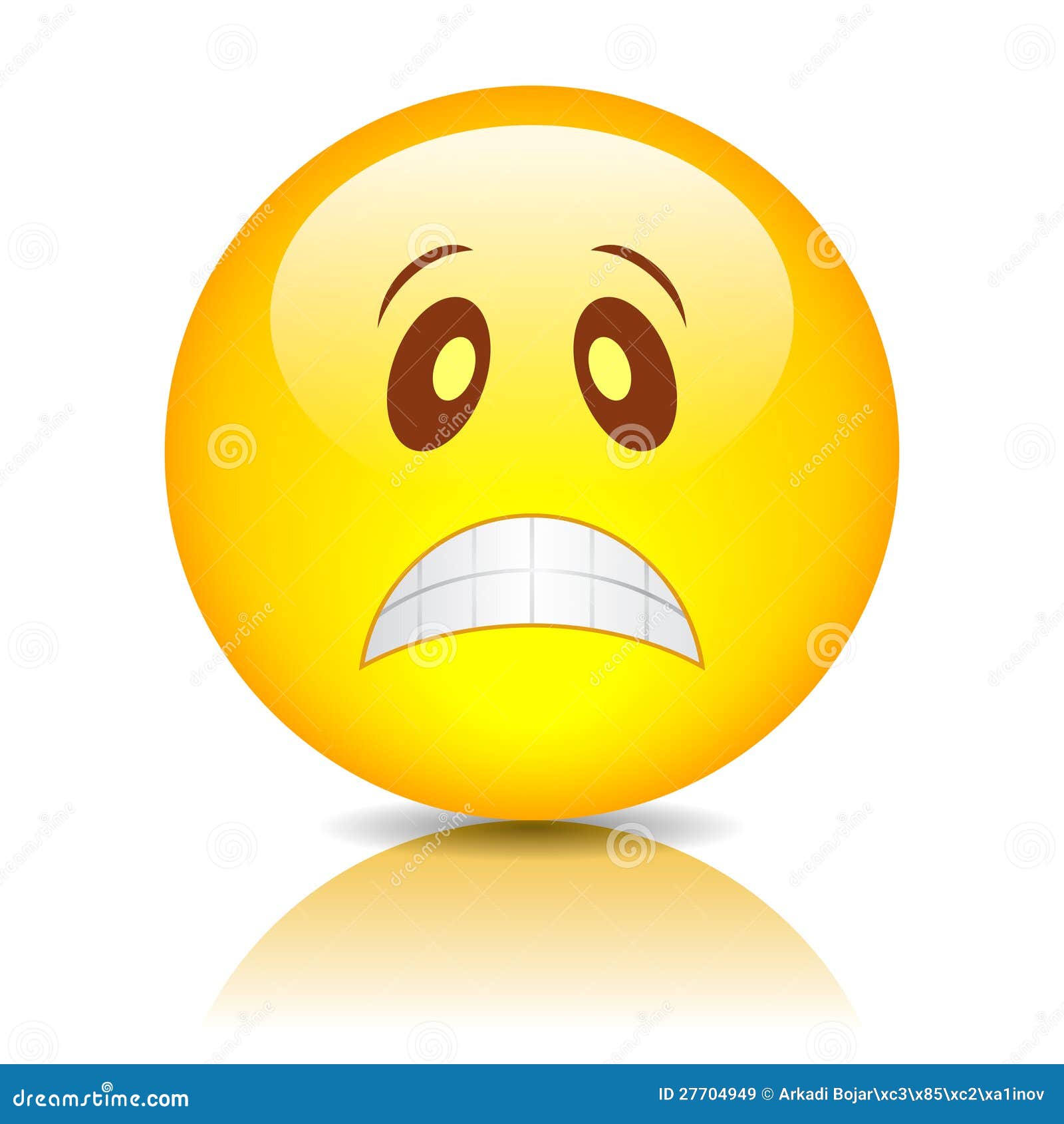 Droevige emoticon vector illustratie. Illustration of angst - 27704949
