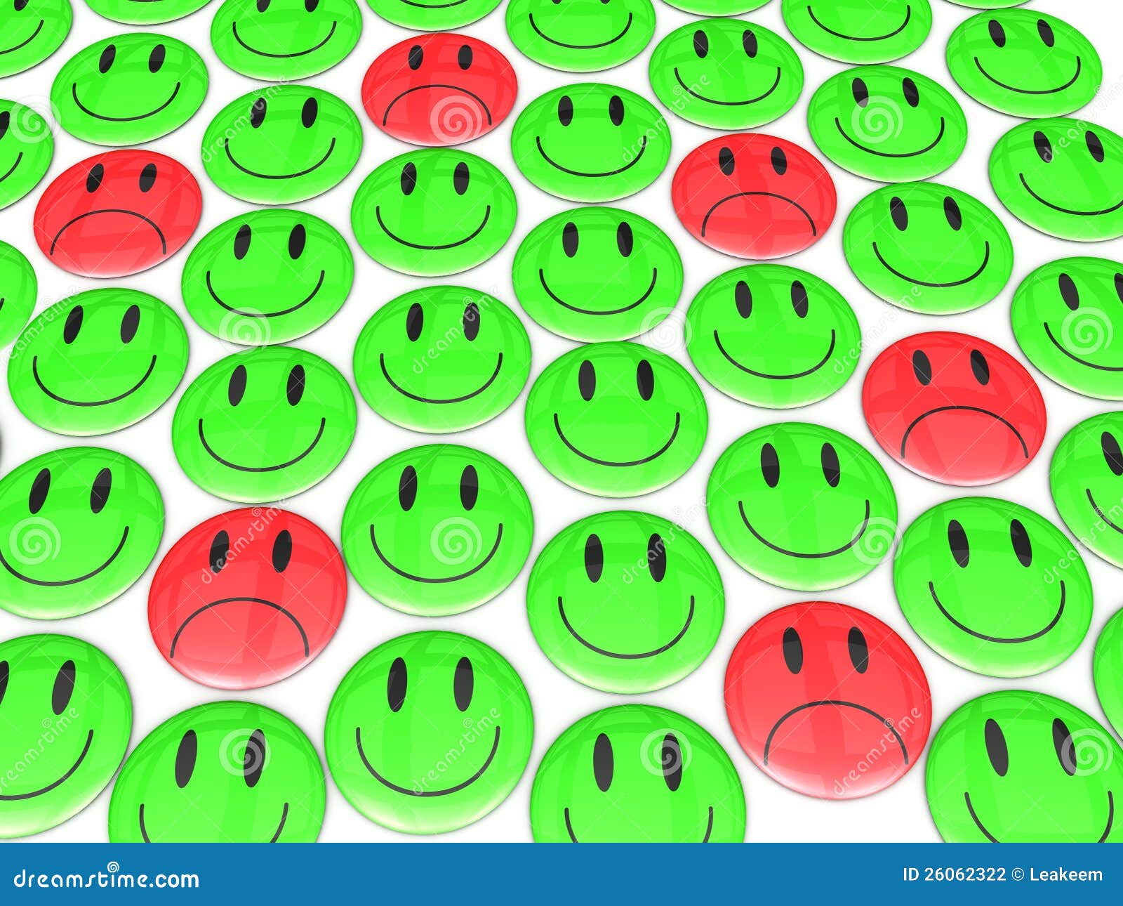 Droevige Smiley in Het Midden Van Geluk Stock Illustratie ...