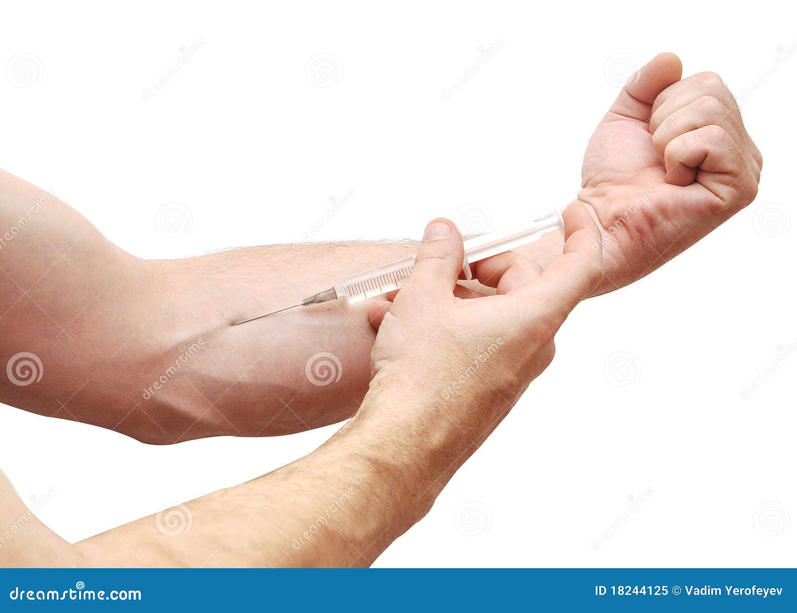 Drogas de la inyección imagen de archivo. Imagen de mano - 18244125