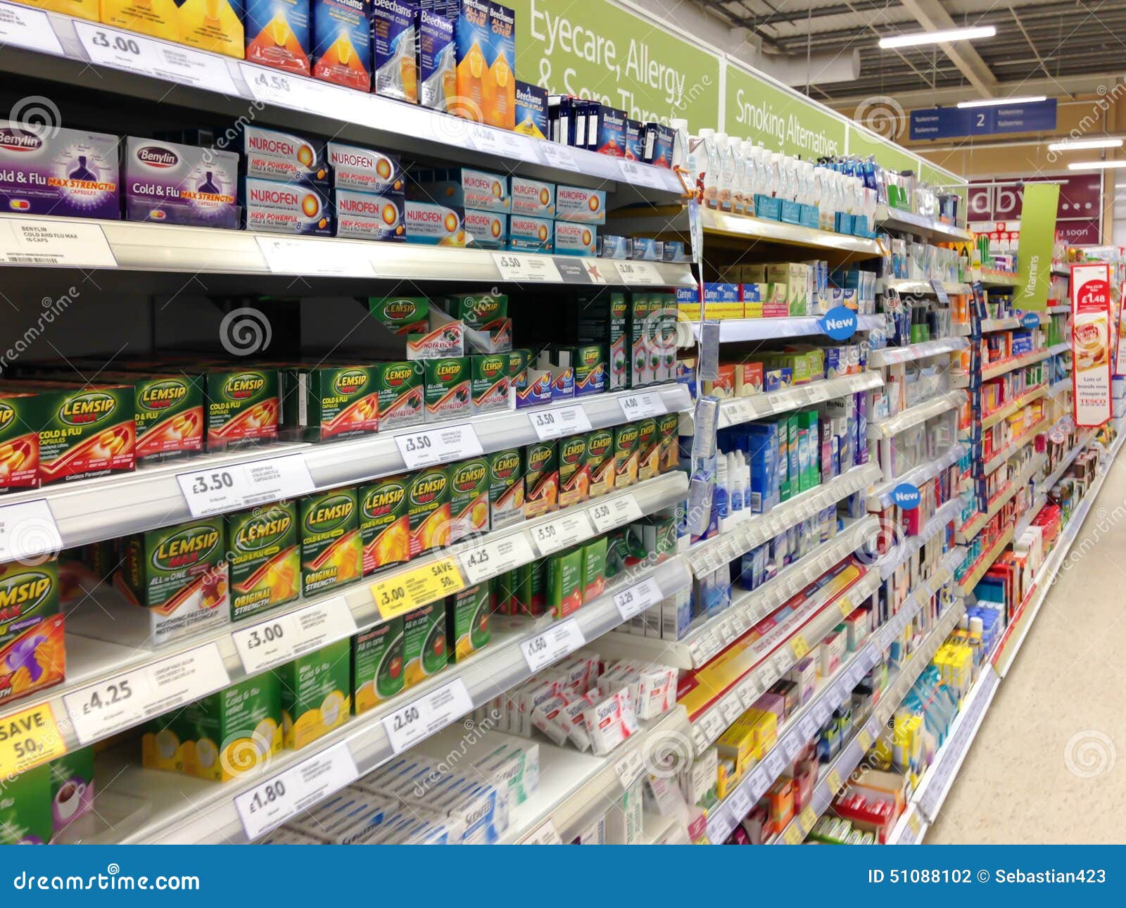 Drogas en tienda fotografía editorial. Imagen de porciones - 51088102