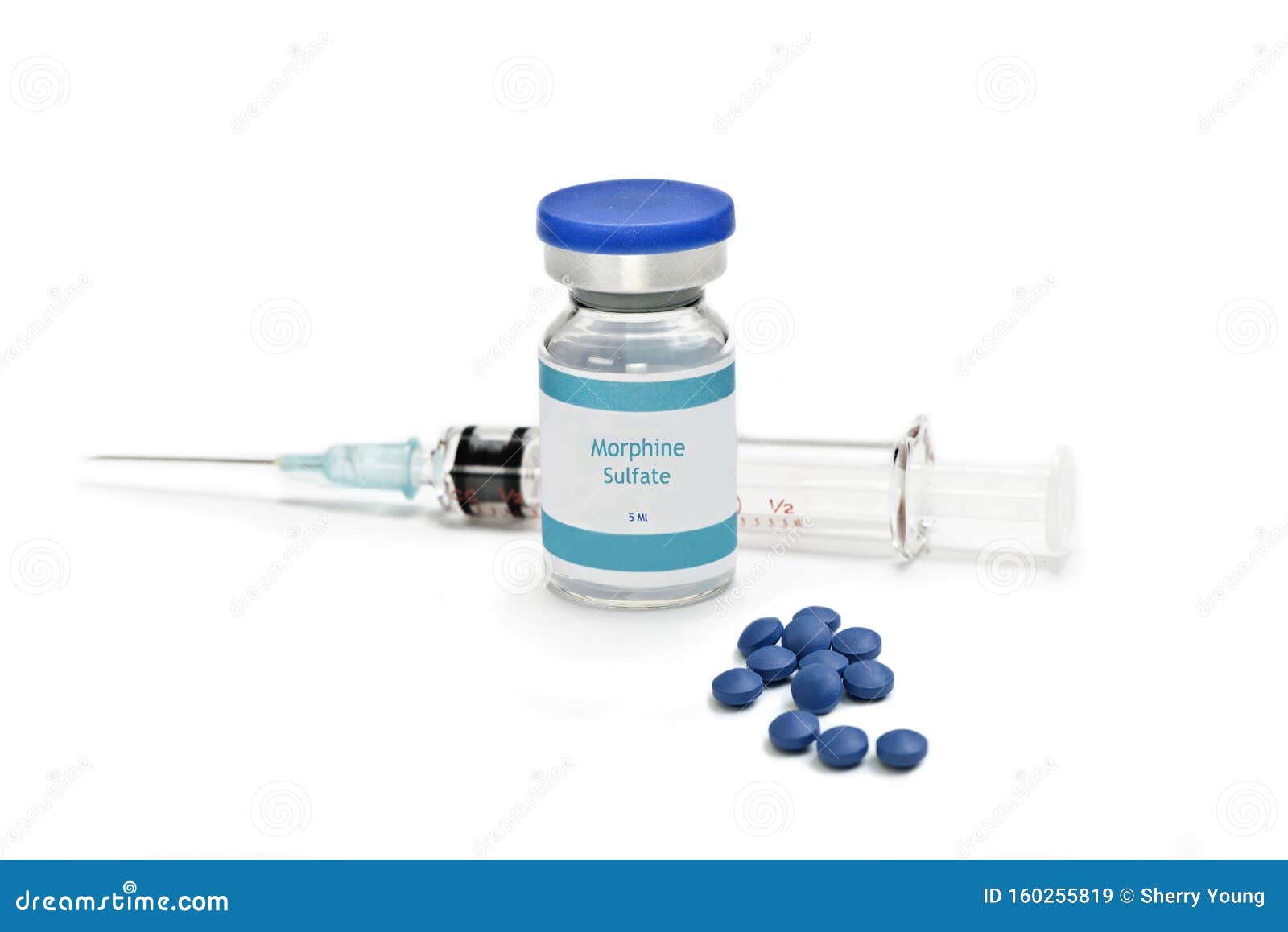 Drogas sulfato de morfina imagen de archivo. Imagen de apego - 160255819