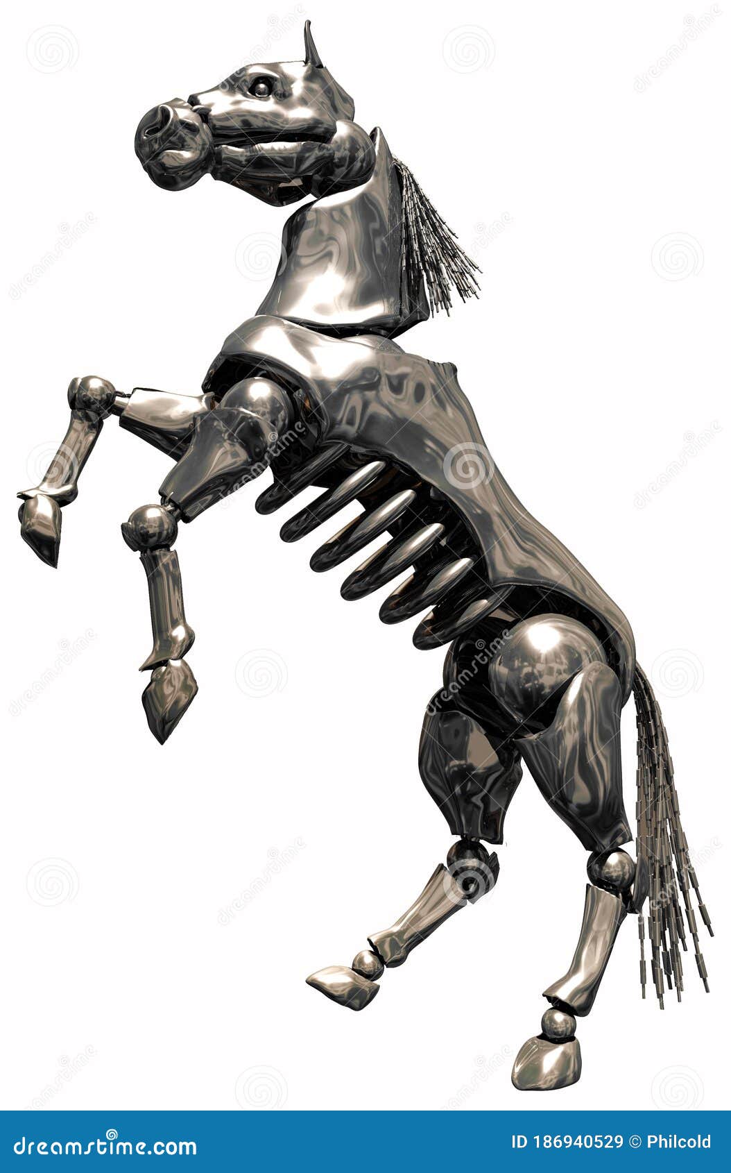 Rampant Horse Gold Drawing And Black Background Vector Illustration ...