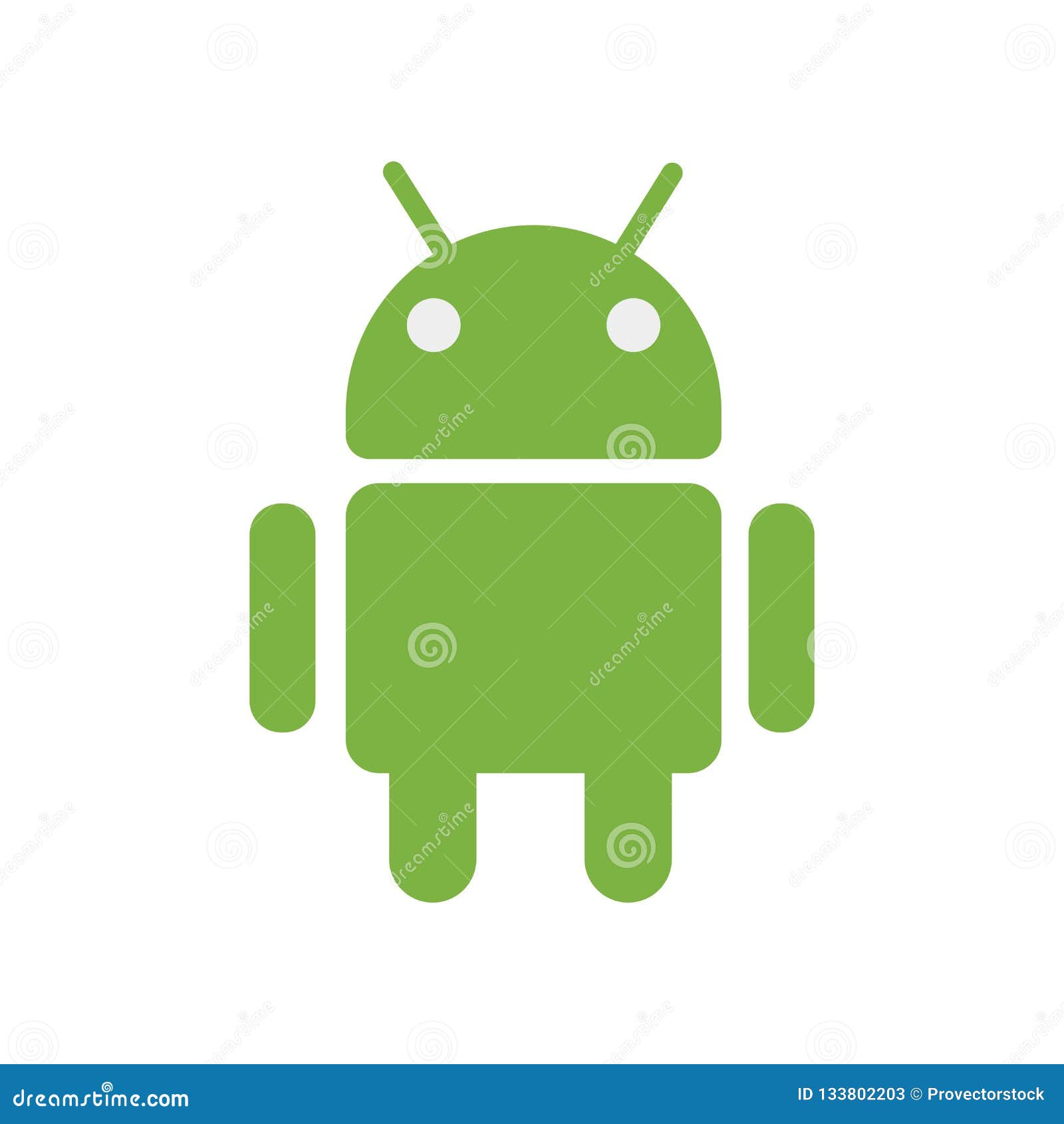 Droid Icon Vector Sign and Symbol Isolated on White Background Stock ...