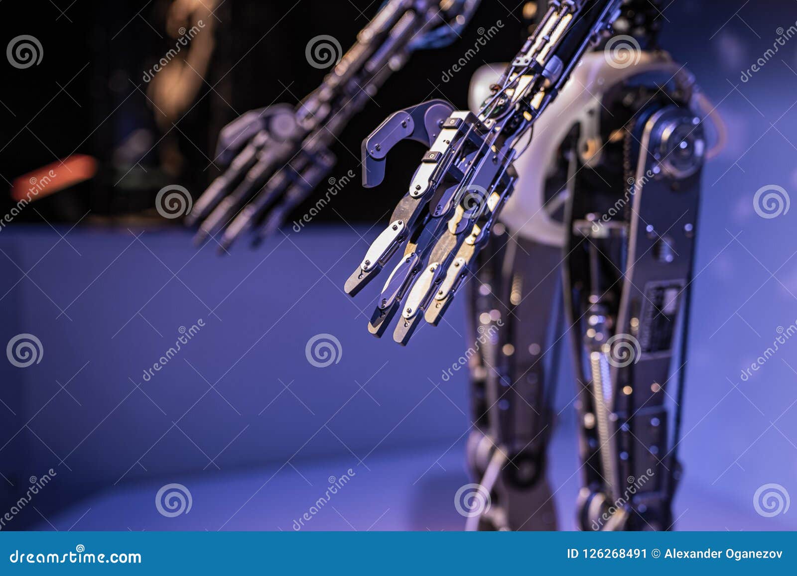 Droid Robotic Hand with Servos Stock Image - Image of gesture ...