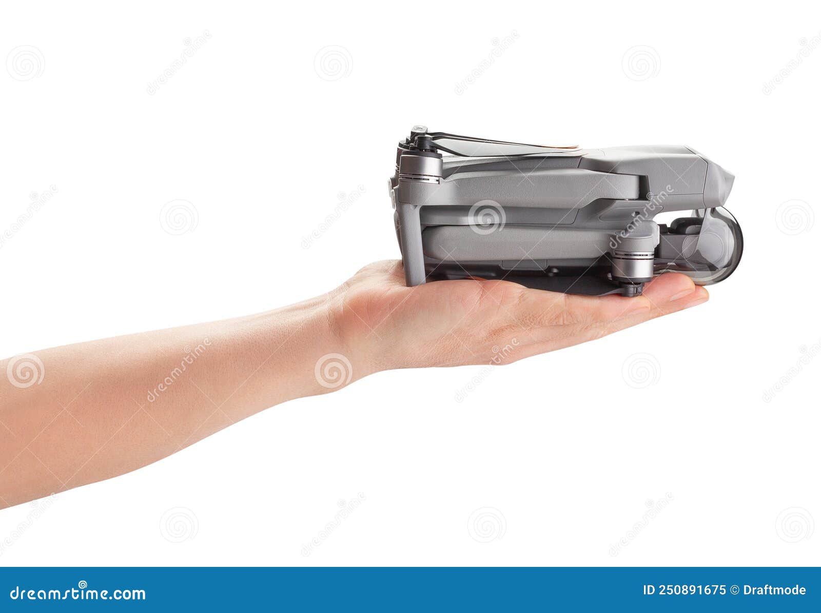 Dron en mano imagen de archivo. Imagen de moderno, rotor - 250891675