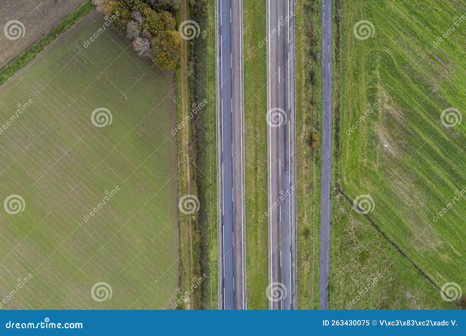 Drone Aerial Photo of a Highway Stock Image - Image of hobby, escort ...