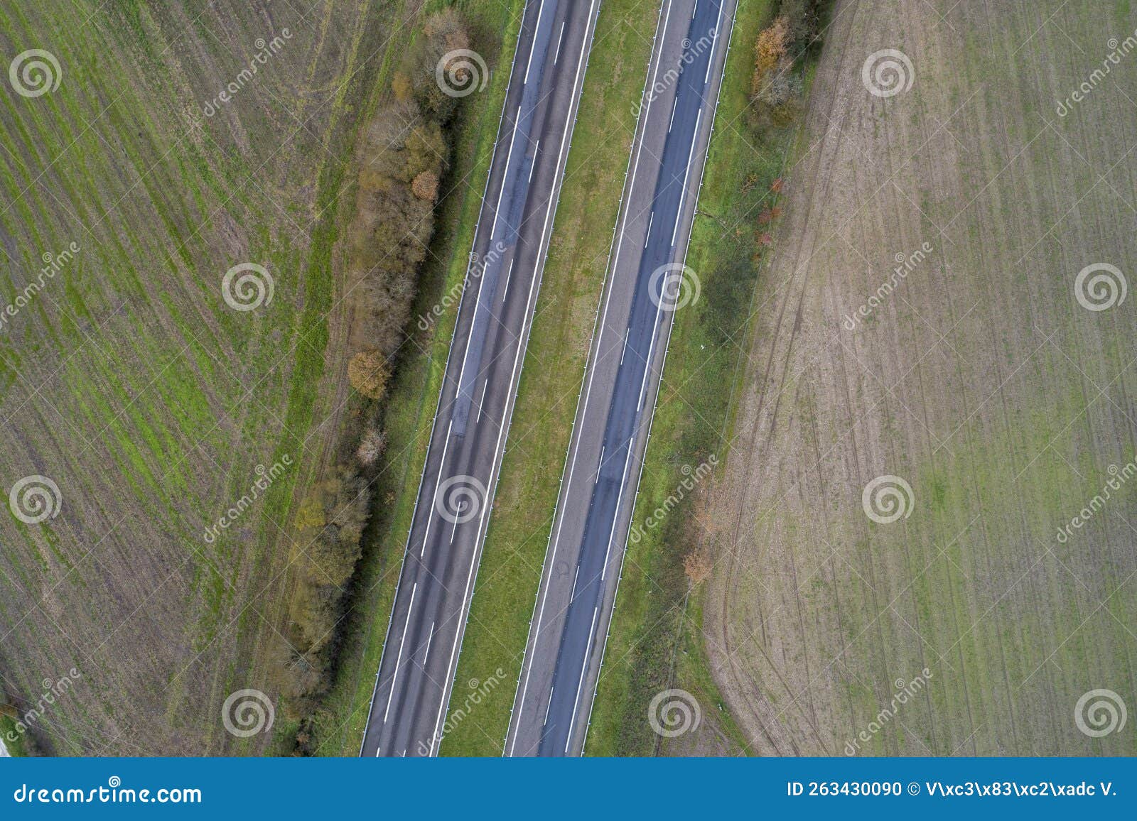 Drone Aerial Photo of a Highway Stock Photo - Image of international ...