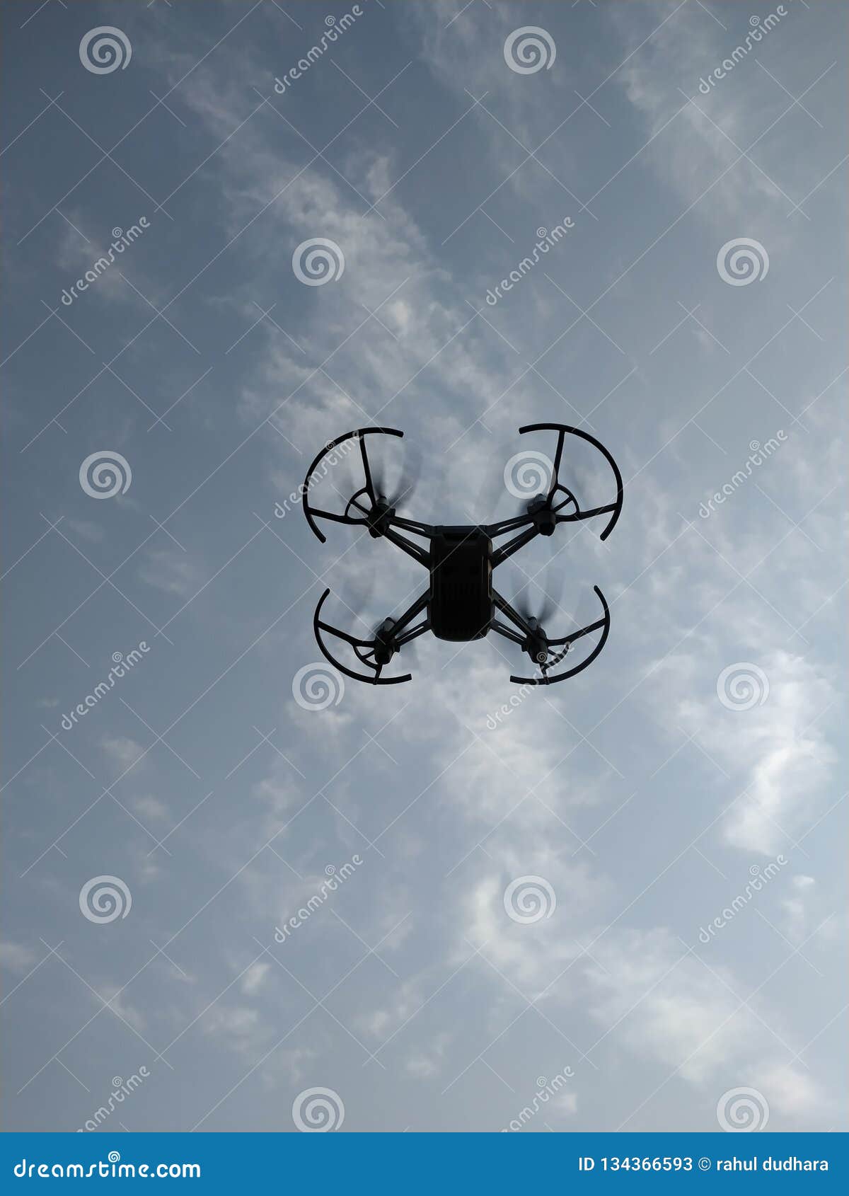 Drone in the air stock image. Image of flying, drone - 134366593