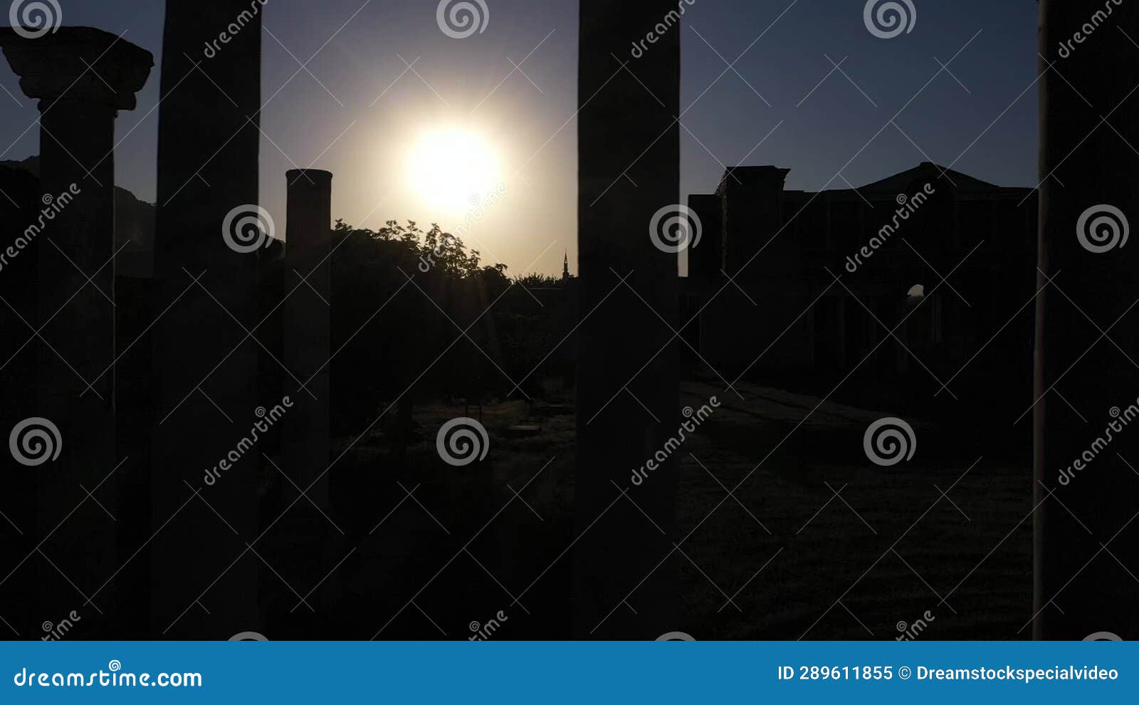 Historical Artifact Sun Reflection Stock Video - Video of flies, aerial ...