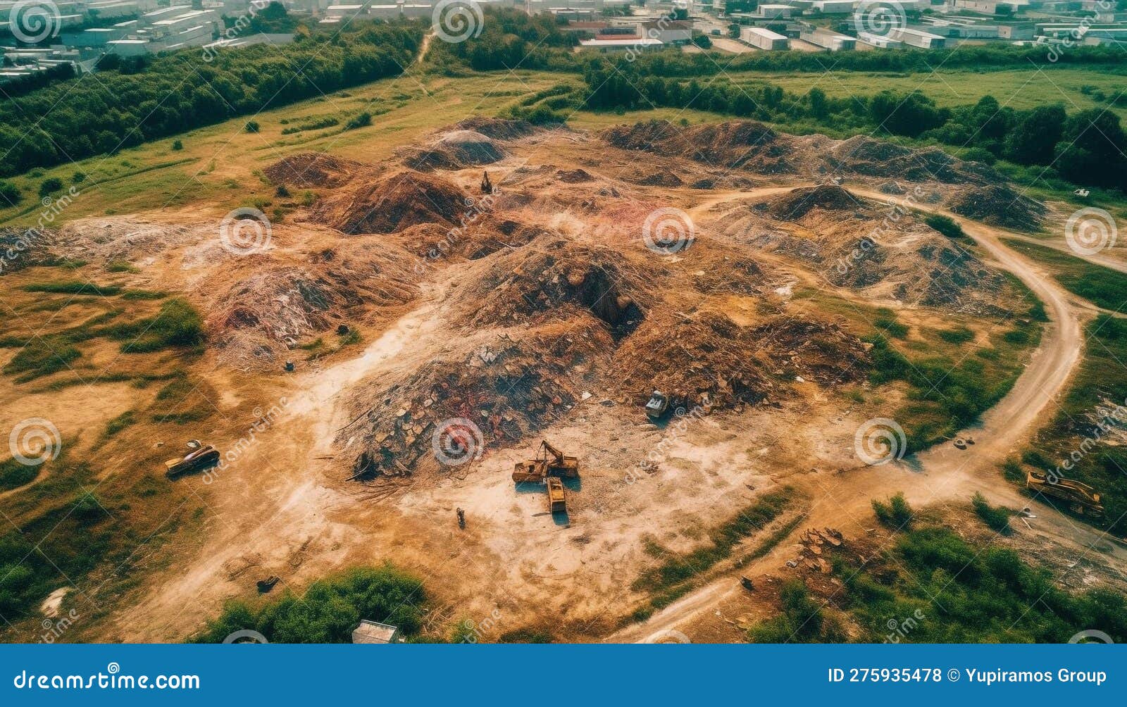 Drone Captures Rural Construction Site Above Mountain Generated by AI ...