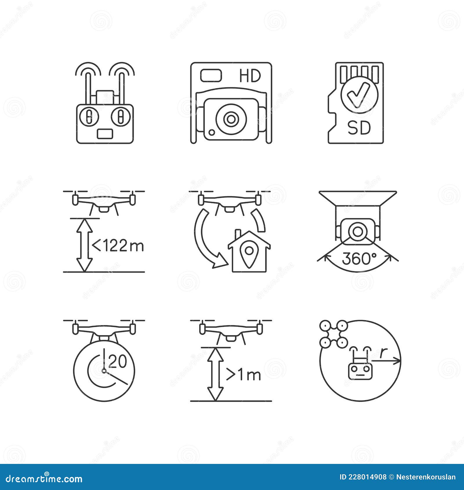 Drone Care Linear Manual Label Icons Set Stock Vector - Illustration of ... Drone Care Linear Manual Label Icons Set Stock Vector - Illustration of ...
