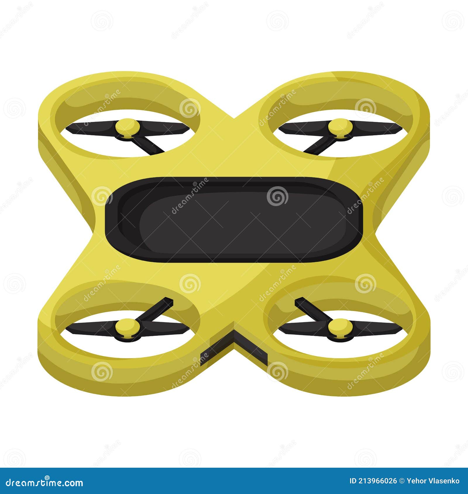 Drone Cartoon Vector Icon.Cartoon Vector Illustration Quadcopter ...