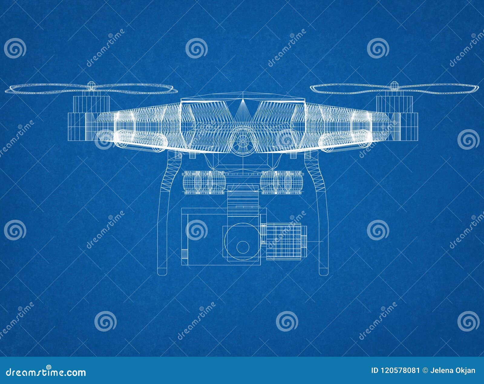 Drone Concept Architect Blueprint Stock Image - Image of architecture ...