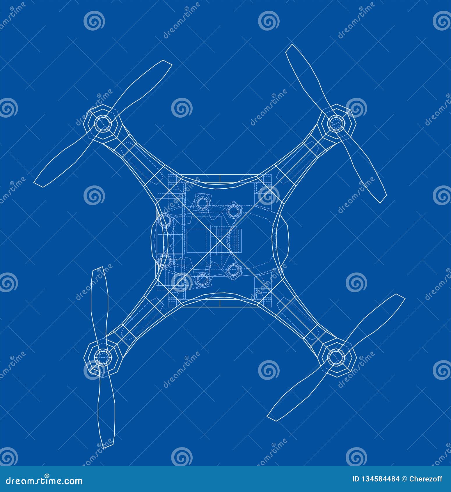 Drone concept. Vector stock vector. Illustration of background - 134584484