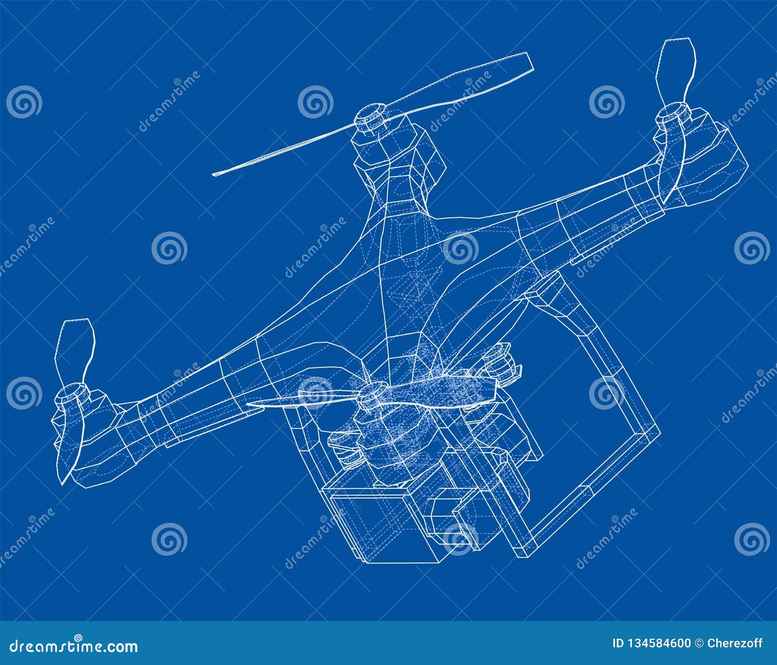 Drone concept. Vector stock vector. Illustration of aircraft - 134584600
