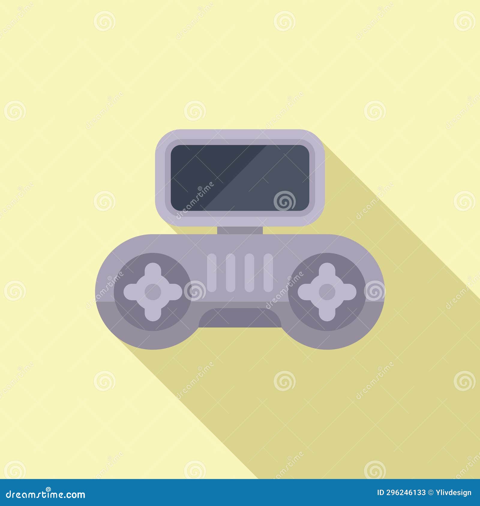 Drone Control Joystick Icon Flat Vector. Mobile Smart Remote Stock ...