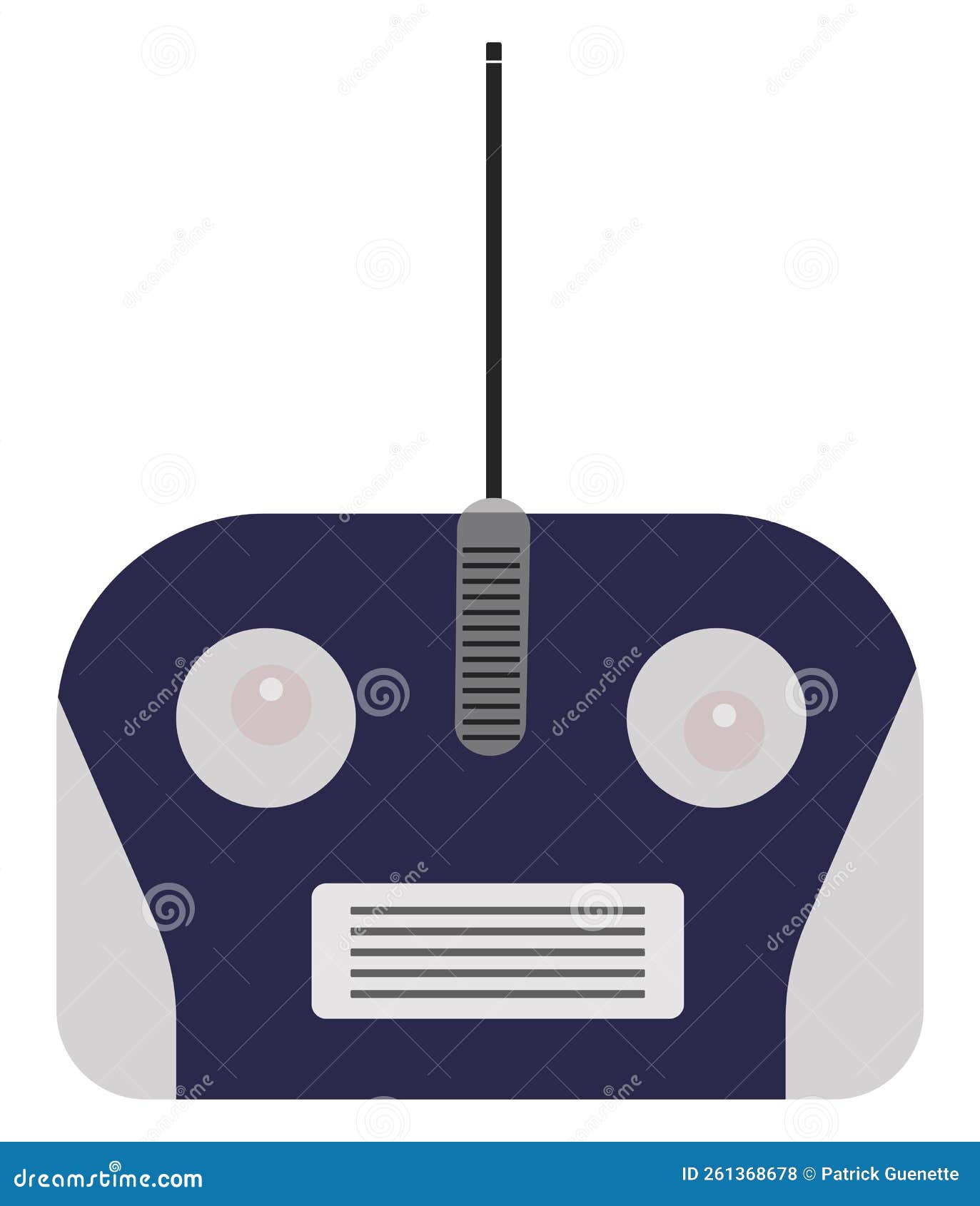 Drone controller, icon stock vector. Illustration of vehicle - 261368678