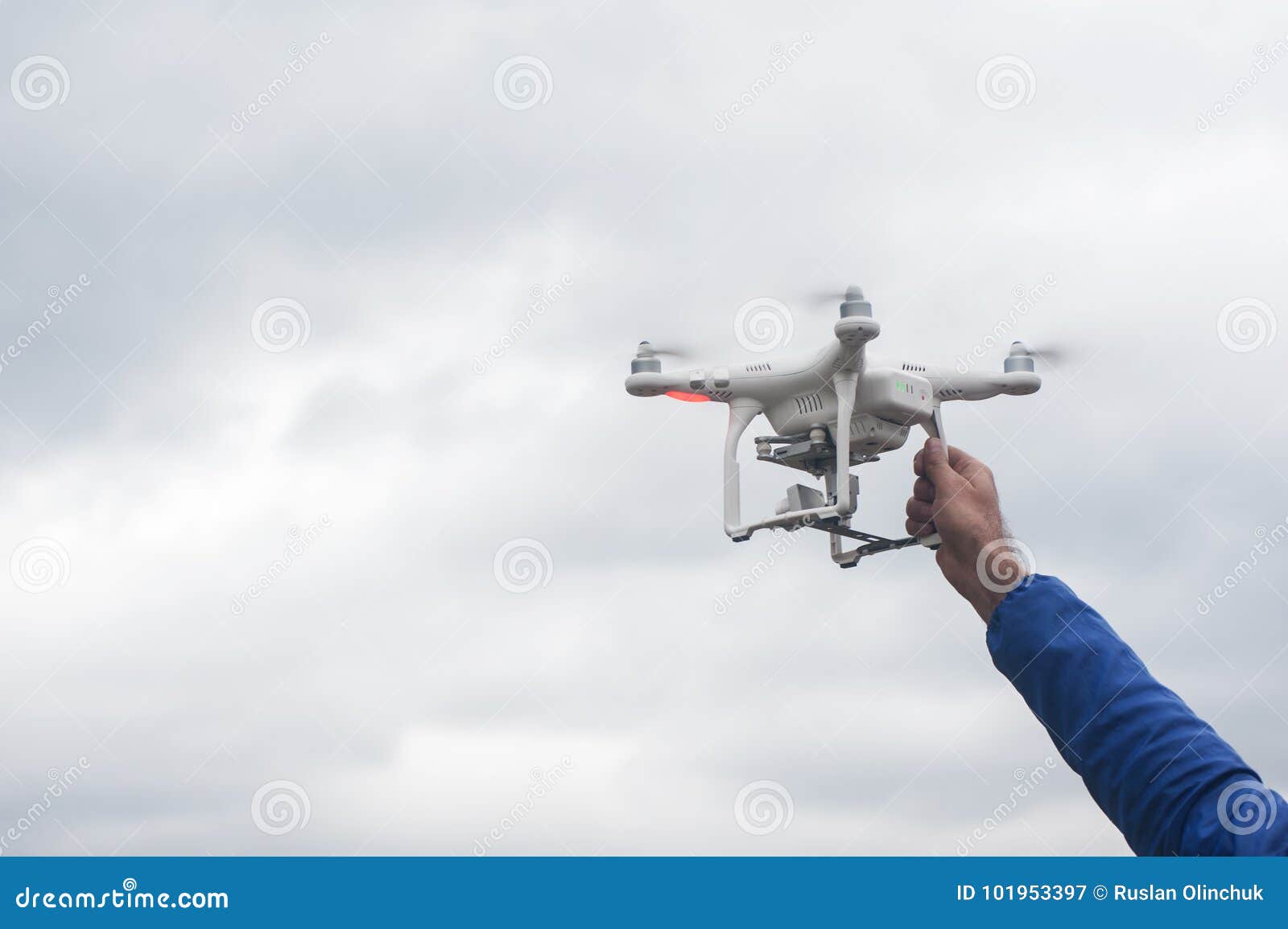 The Drone Copter with Digital Camera Stock Image - Image of hobby, high ...