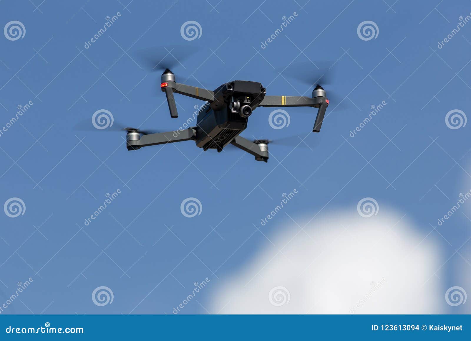 The Drone Copter Flying with Digital Camera Stock Photo - Image of ...