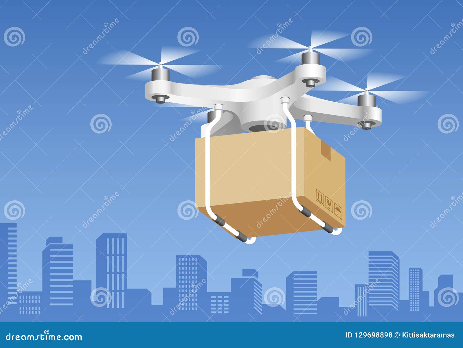 Drone Delivery Banner With Infographic Elements. Poster Template With ... Drone Delivery Banner With Infographic Elements. Poster Template With ...
