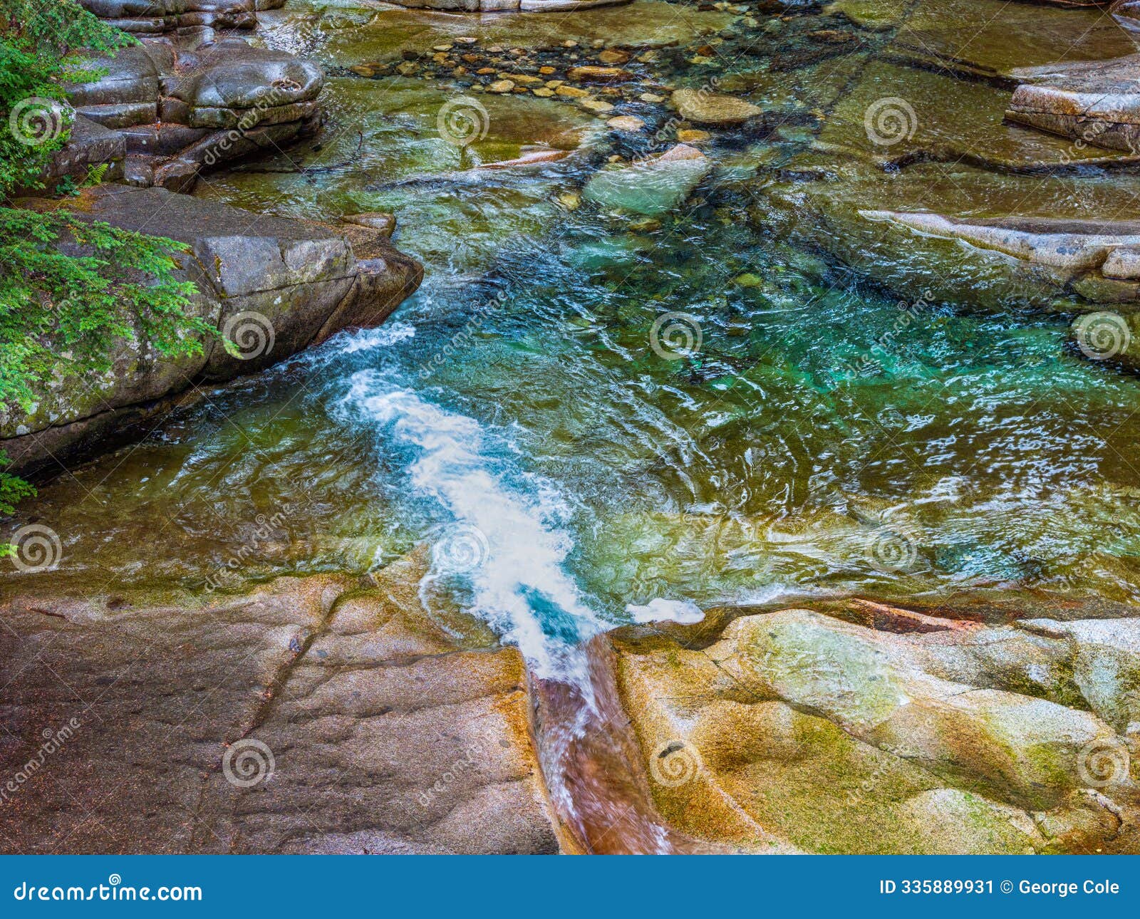 Drone Denny Creek Pool 2 stock image. Image of landscape - 335889931