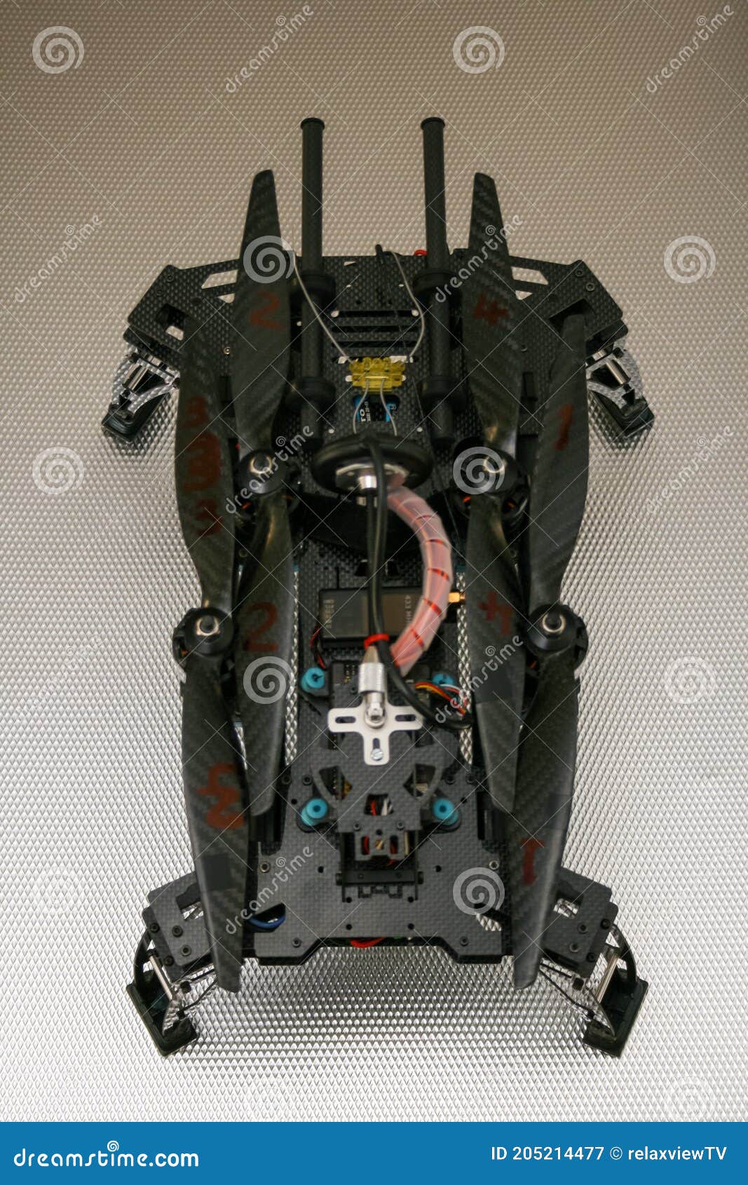 Drone Design Prototype and Build Showing Different Electronic Modules ...