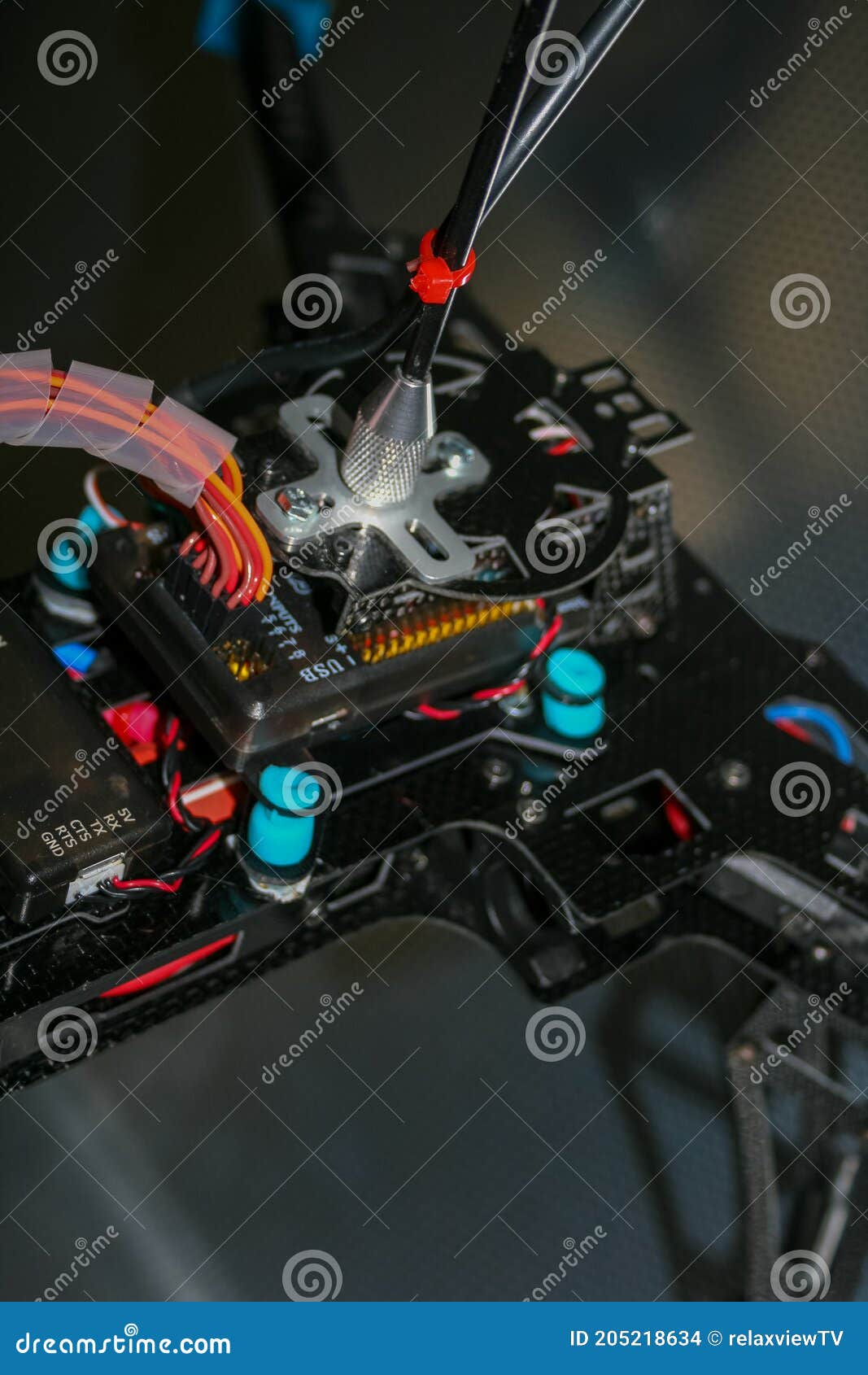Drone Design Prototype And Build Showing Different Electronic Modules ...