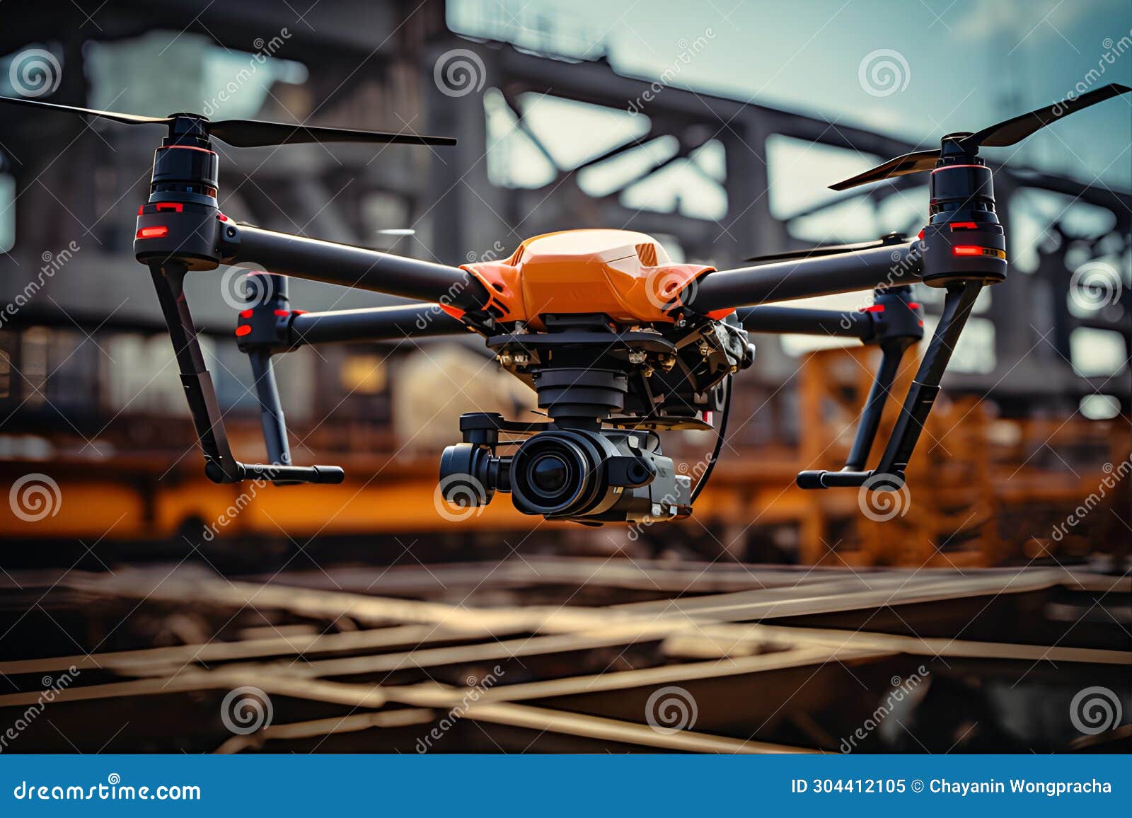 Drone Equipped with Thermal Imaging Cameras Inspects Infrastructure for ...
