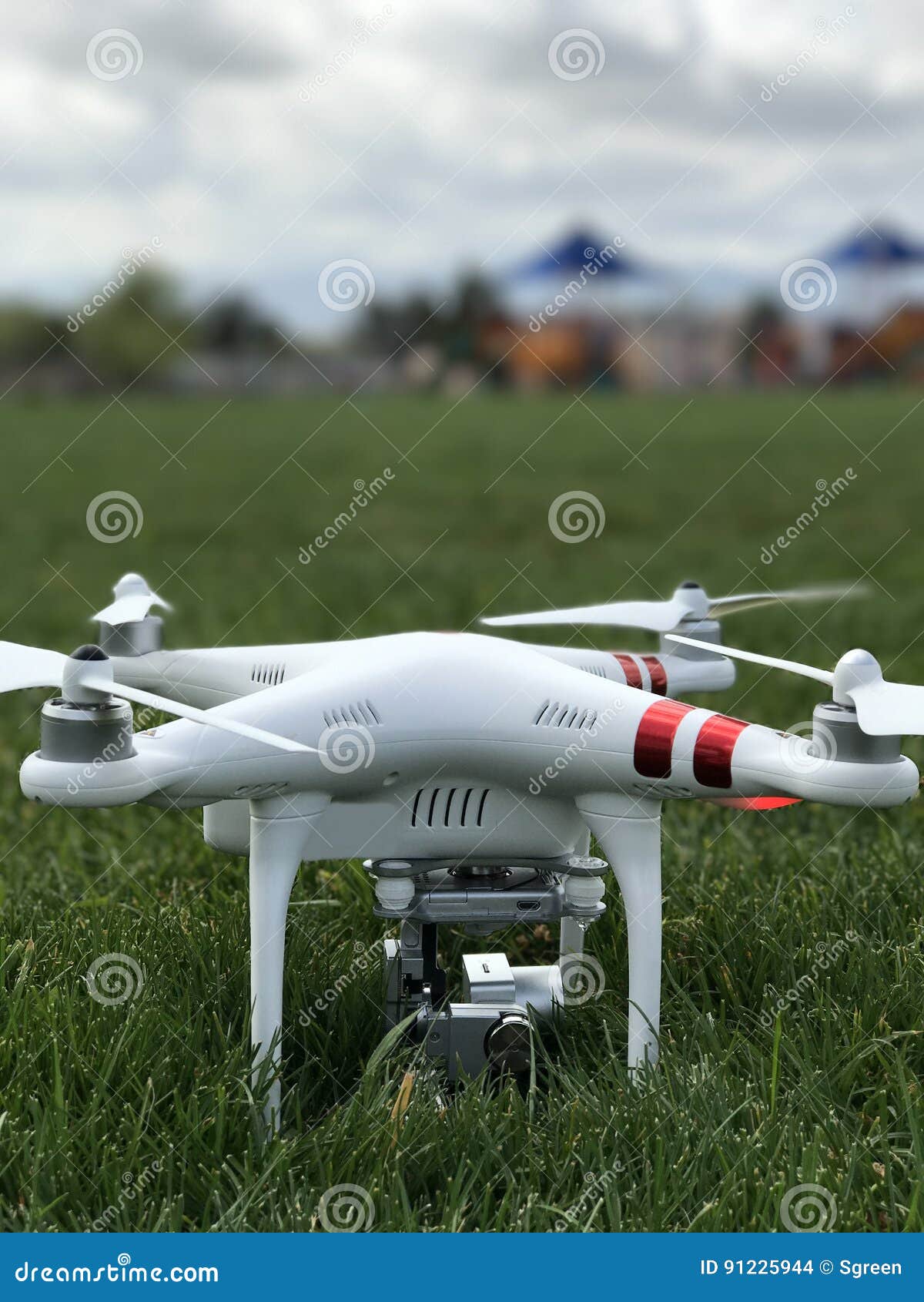 Drone in field stock photo. Image of technology, machine - 91225944