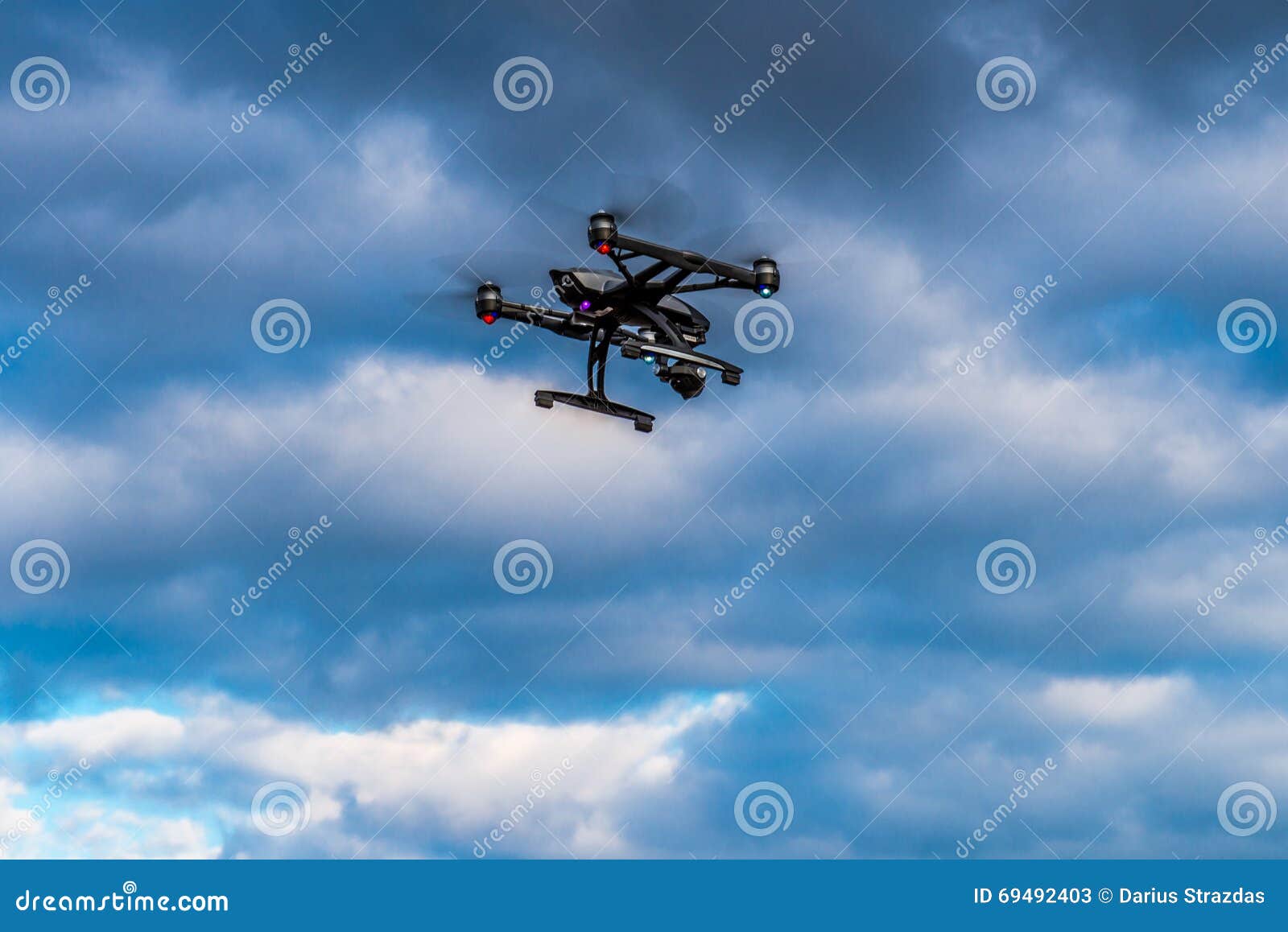 Drone flying stock image. Image of dispatch, commercial - 69492403