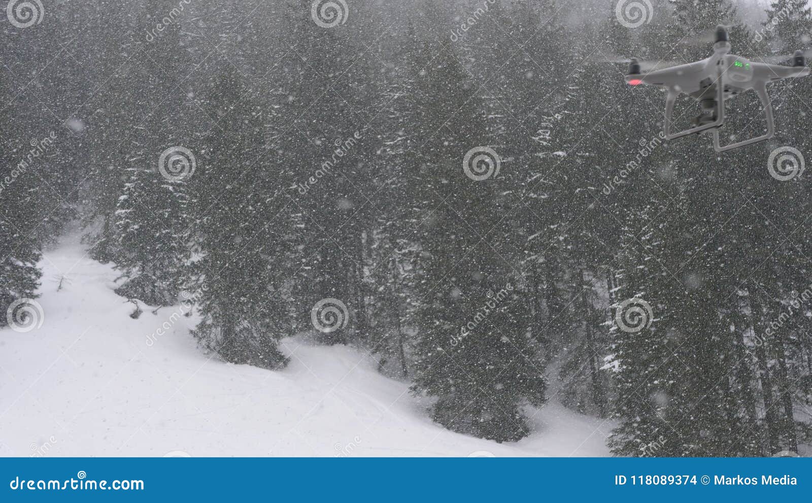 Drone flying in the snow stock photo. Image of purple - 118089374