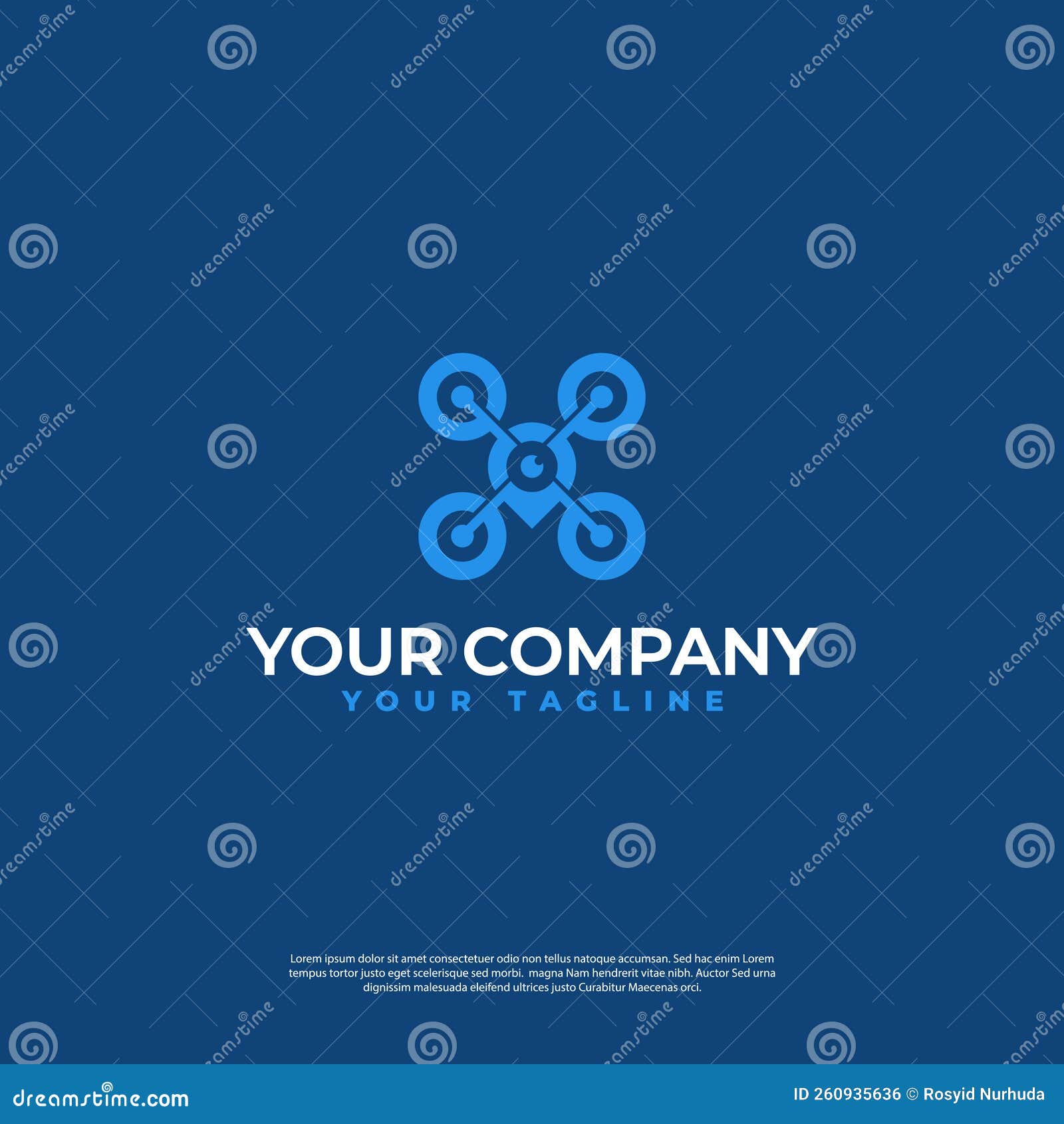 Drone Form Logo, Technology Companies with Abstract Modern Style Stock ...