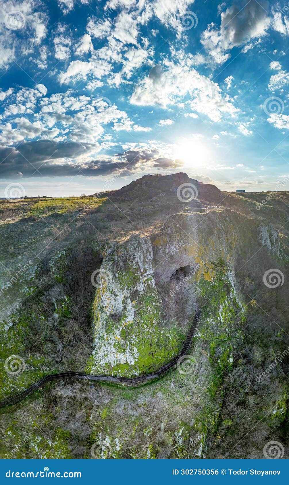 Drone a Frame of High Above a Fortress Rusokastro Stock Photo - Image ...