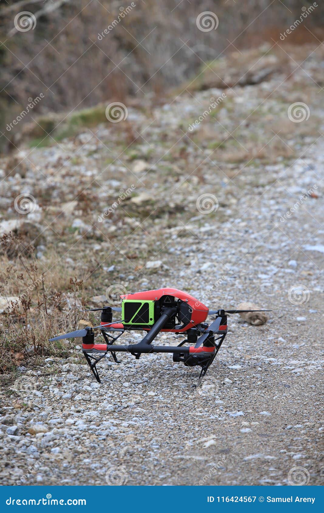 Drone on the ground stock image. Image of amazon, drones - 116424567