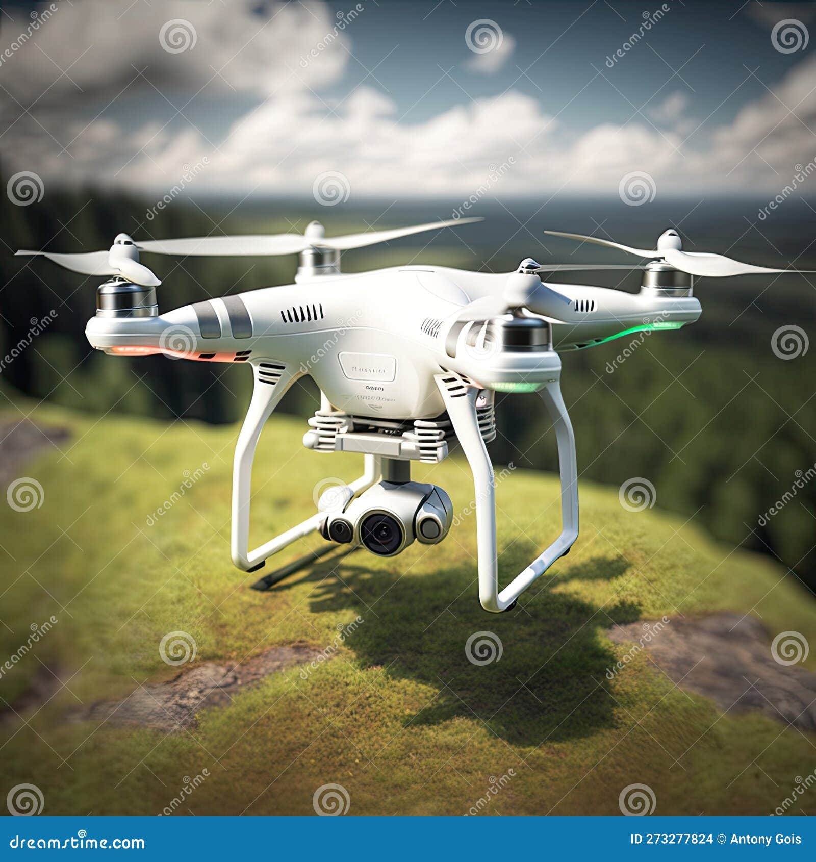 Drone, High Quality, Made in Ai Stock Illustration - Illustration of ...