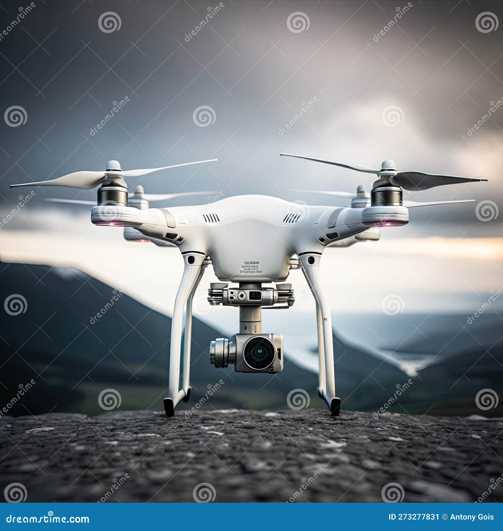 Drone, High Quality, Made in Ai Stock Illustration - Illustration of ...