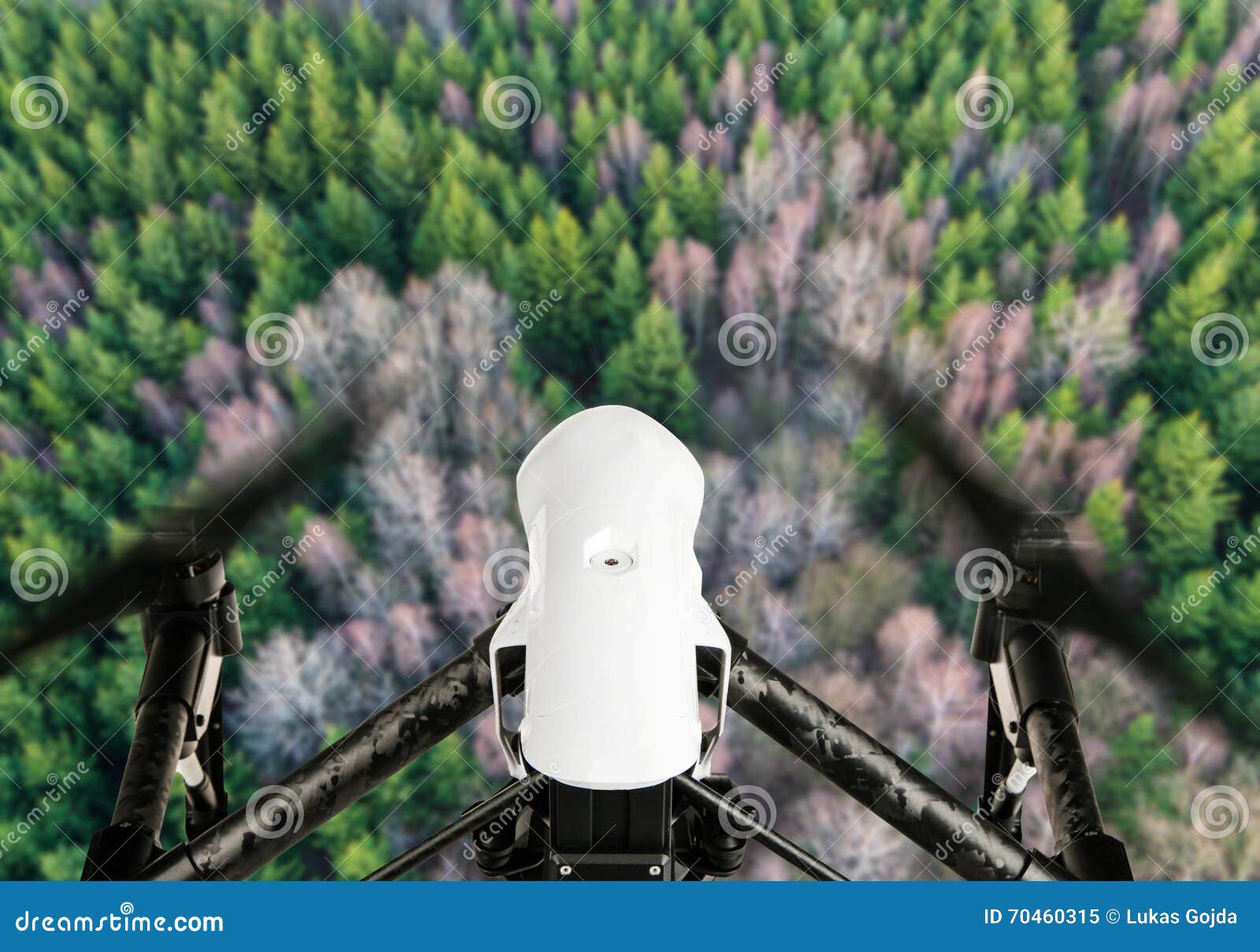 Drone with High Resolution Camera Flying. Stock Image - Image of ...