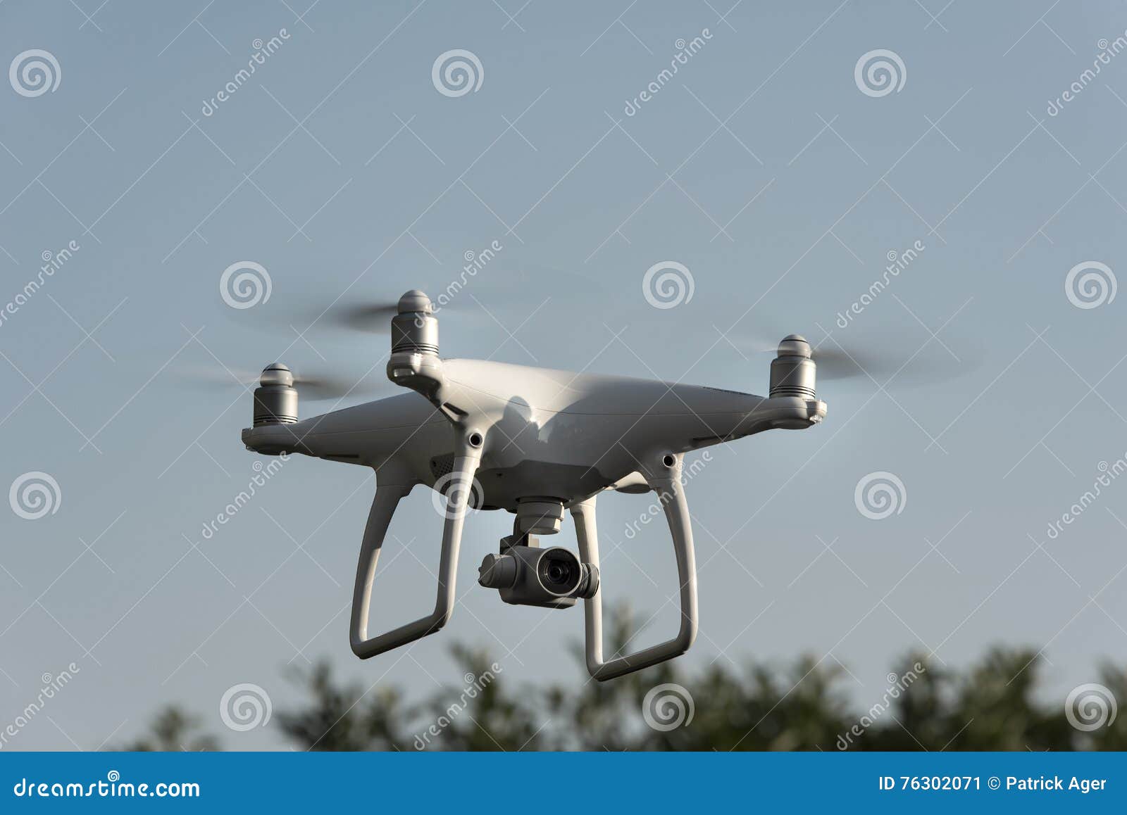 Drone Hover stock illustration. Illustration of hovering - 76302071